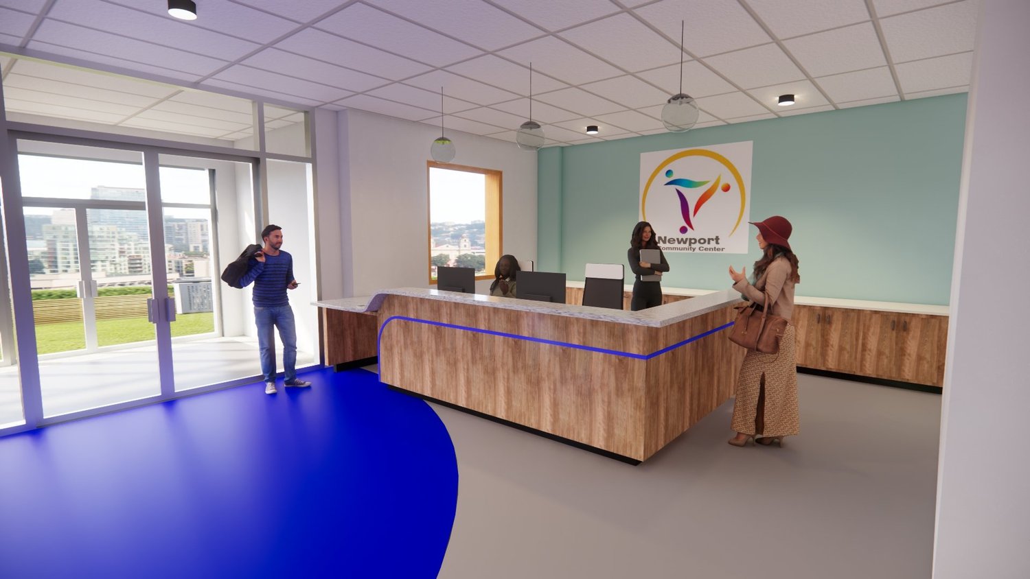 NEWPORT COMMUNITY CENTER — SARAH WHITTAL DESIGNS