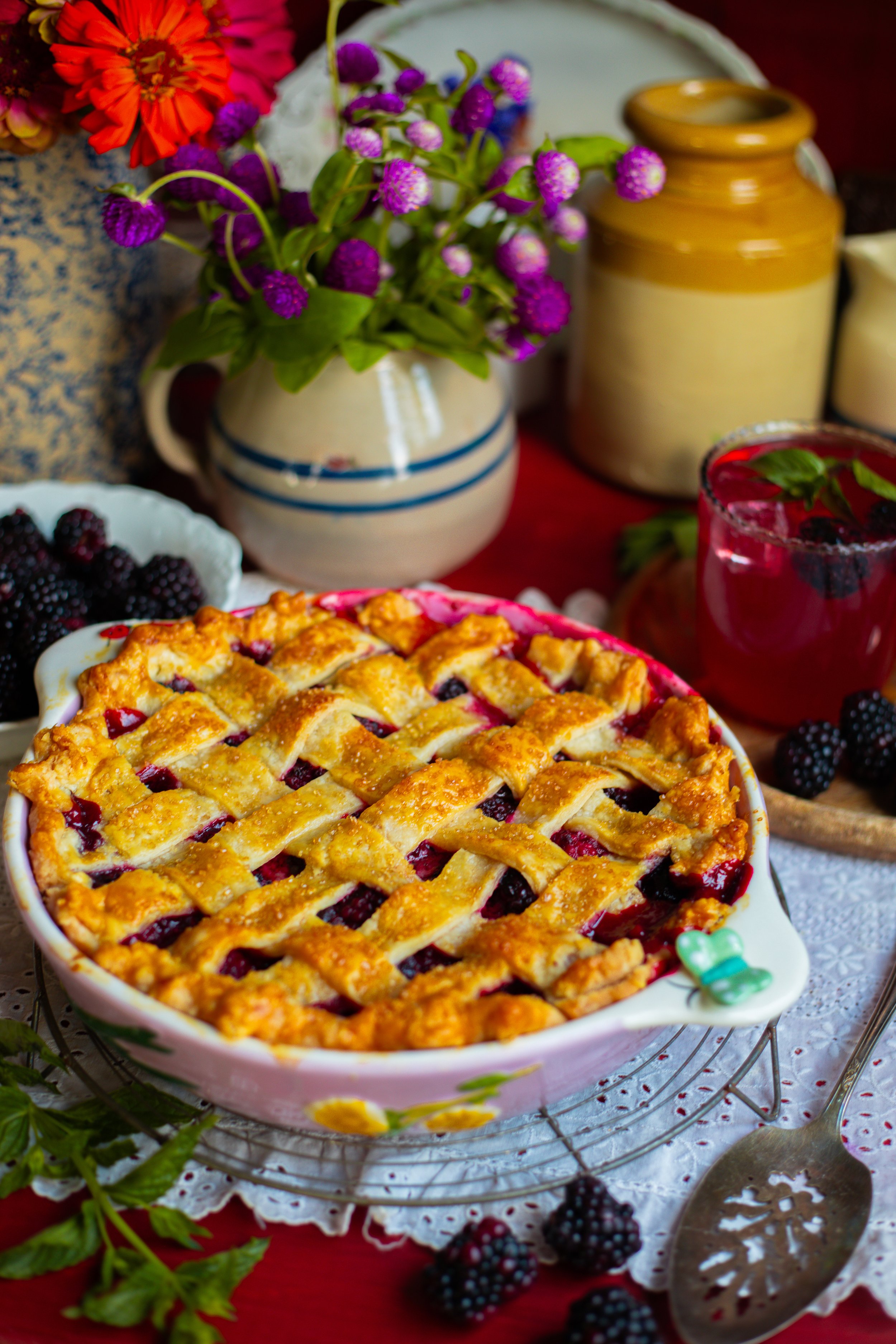 Bramble Patch Blackberry Pie: Summer Dessert Recipe — Under A Tin Roof