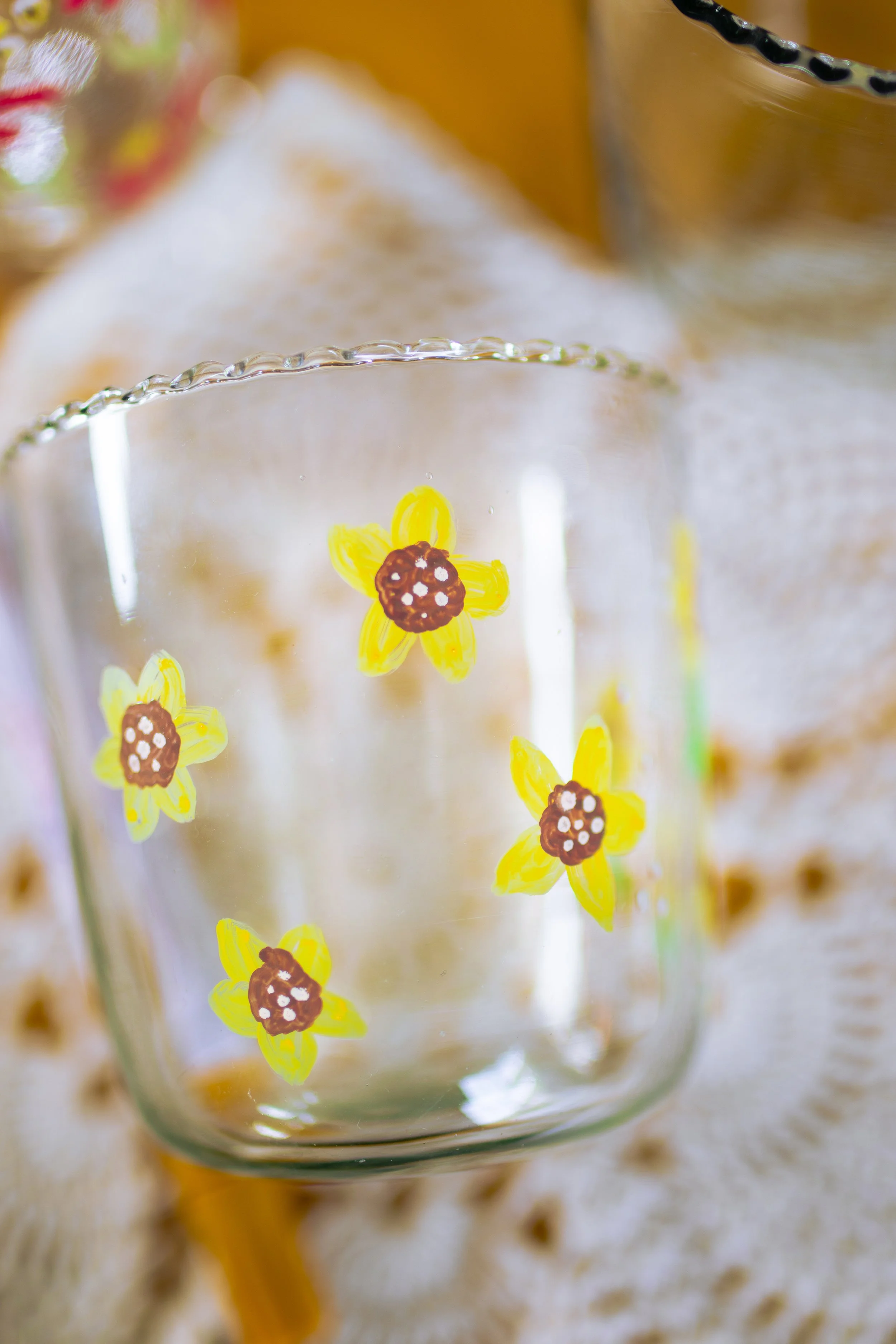 DIY Painted Drinking Glasses: Anthropologie Dupe — Under A Tin Roof