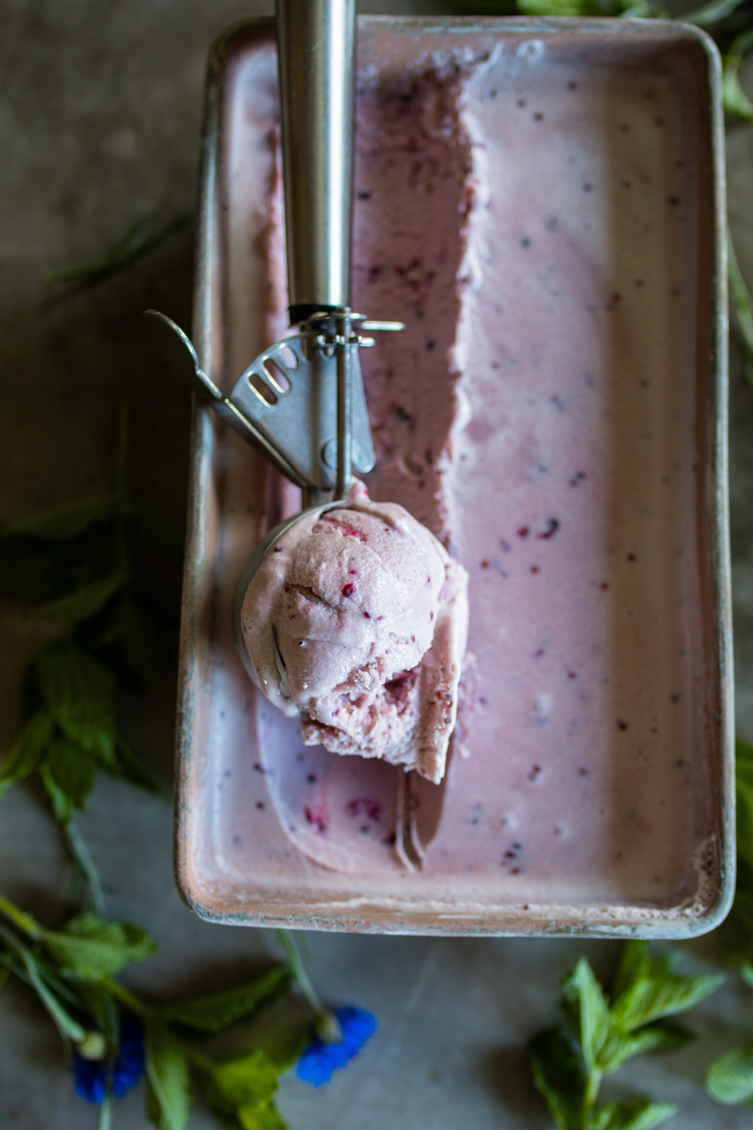 Churned Mulberry Ice Cream Recipe: Easy Summer Frozen Treat — Under A ...