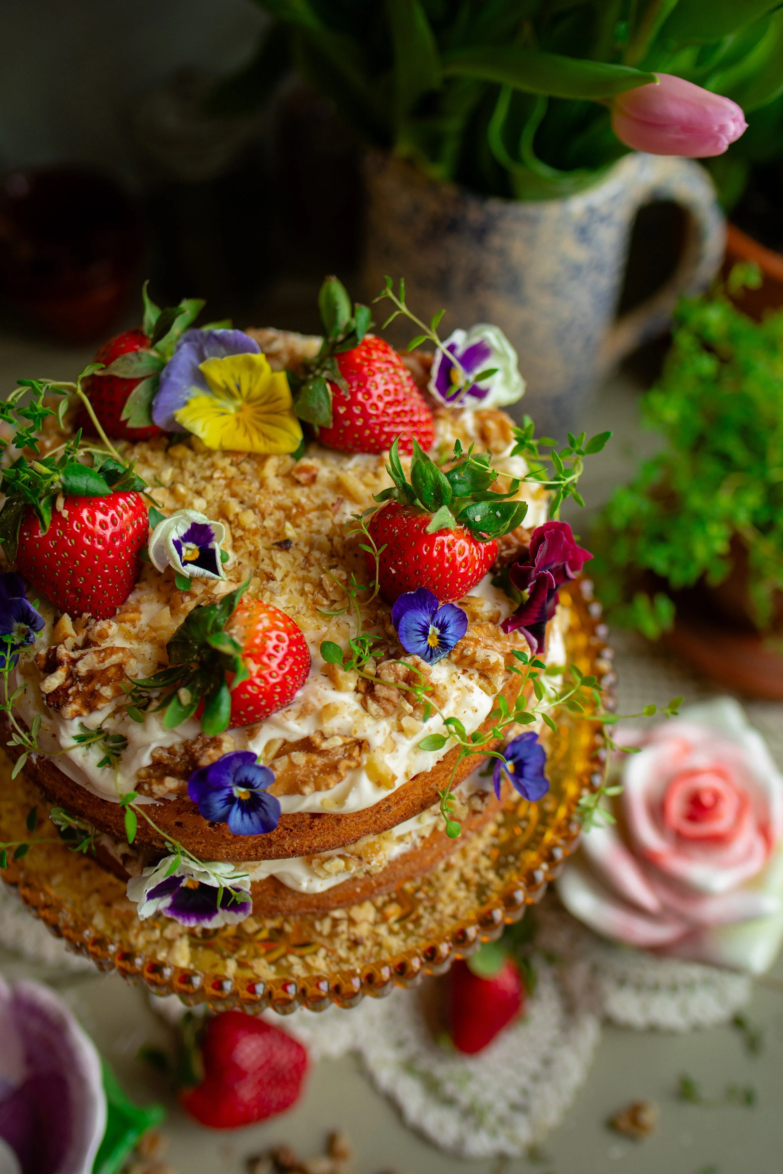 Enchanted Grove Maple Walnut Cake: Deliciuous Spring Tea Party Cake ...