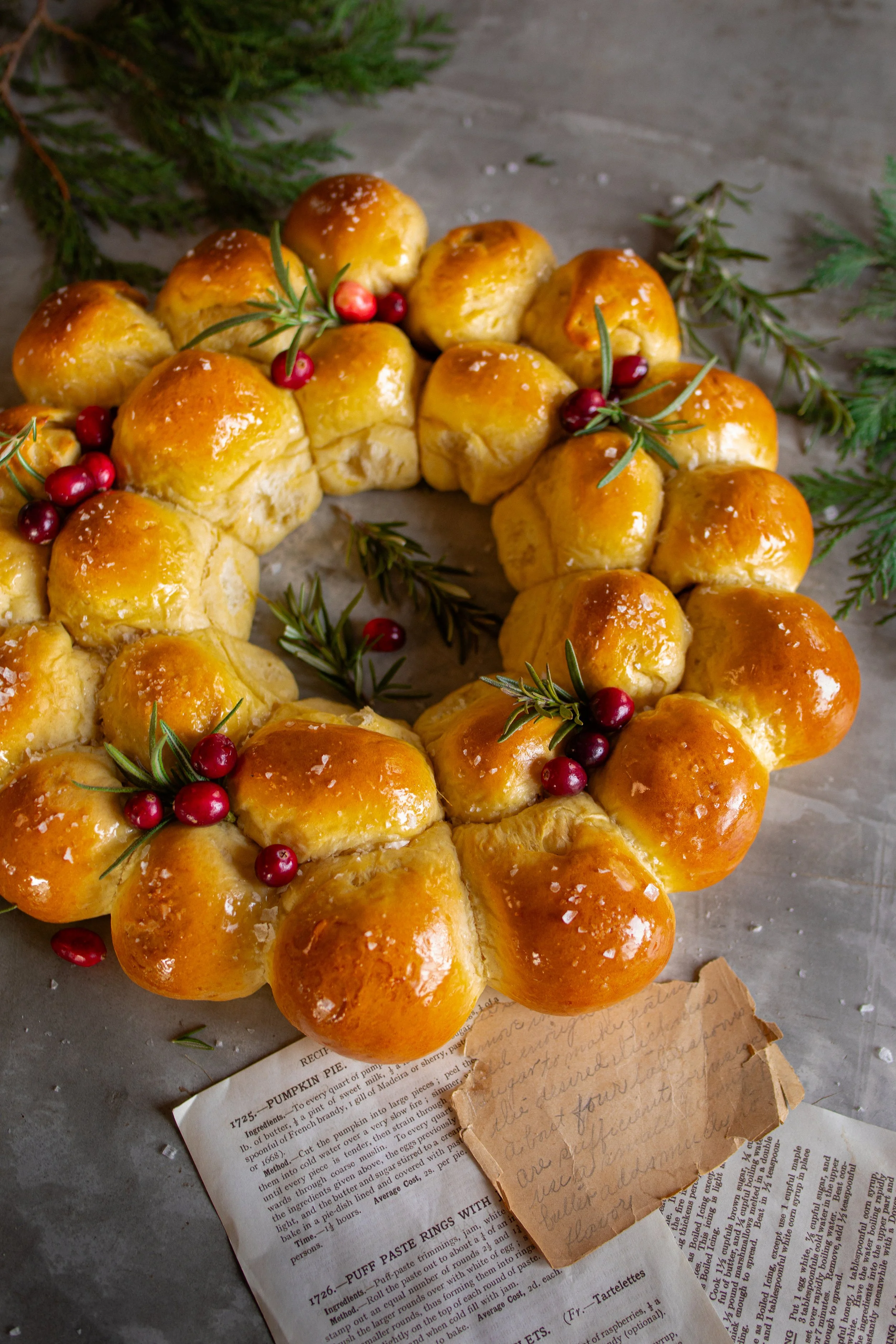 Orange Brioche Dinner Roll Wreath: Easy Christmas Appetizer — Under A ...