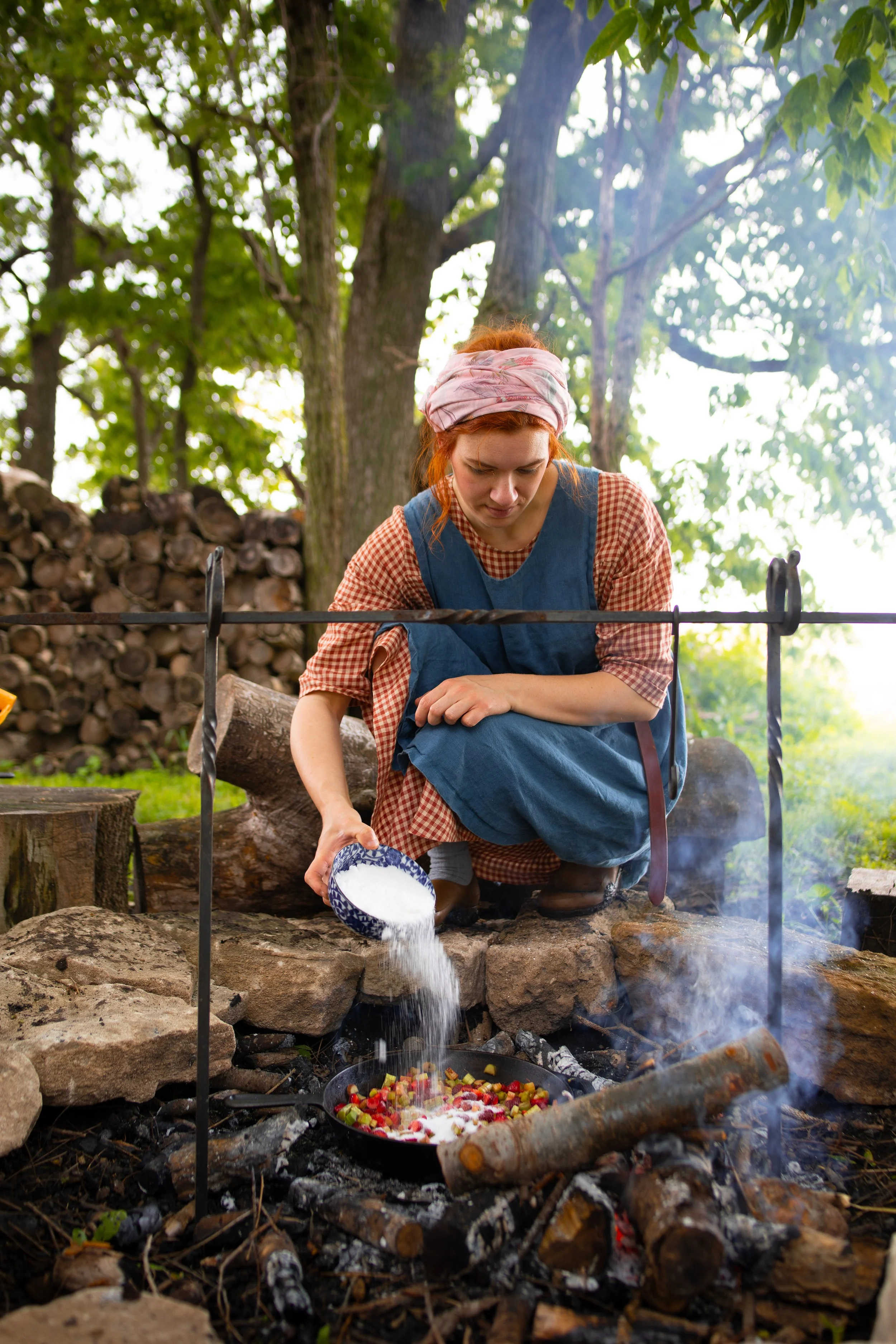 Strawberry Rhubarb Cobbler: Easy Campfire Cooking Dessert Recipe ...