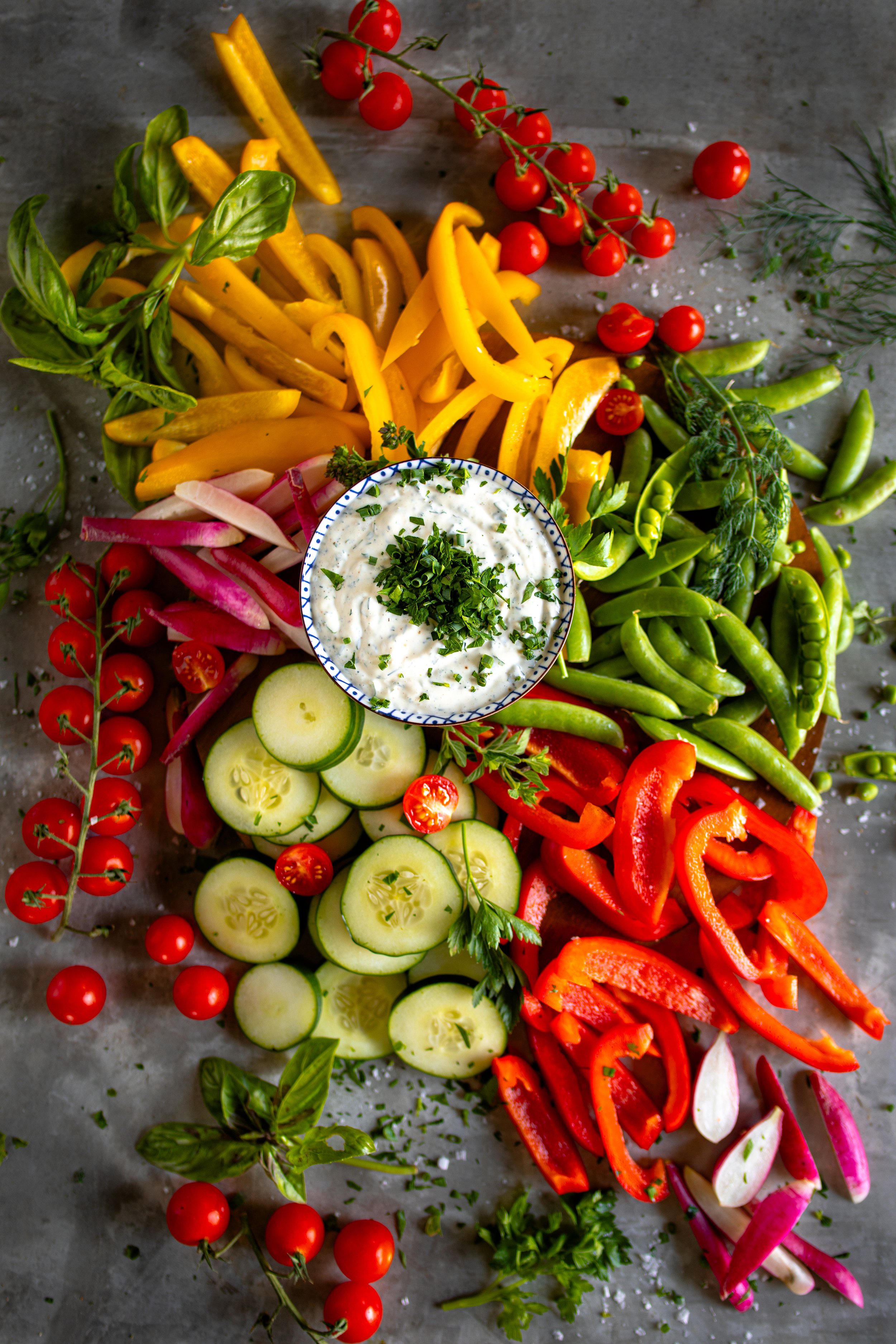 Creamy Herb Garden Vegetable Dip: Easy Summer Potluck Recipe — Under A ...