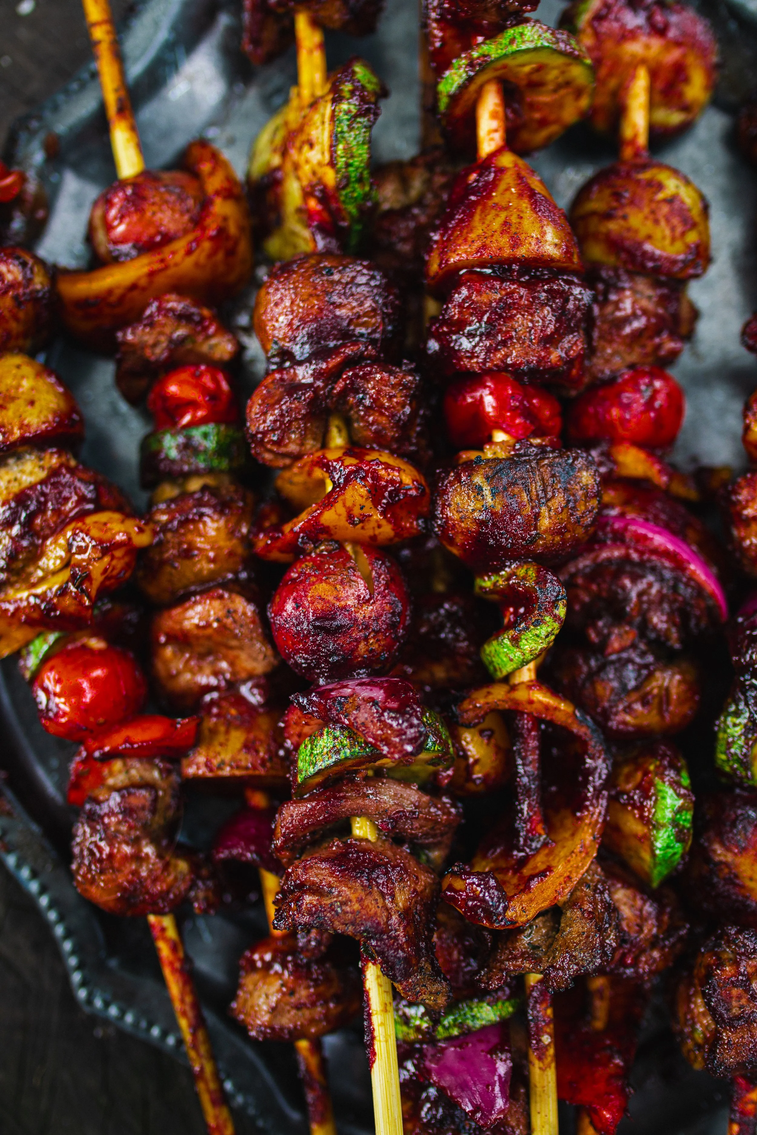 Campfire Grilled Pork & Summer Veggie Kabobs: Easy Grilling Recipe ...