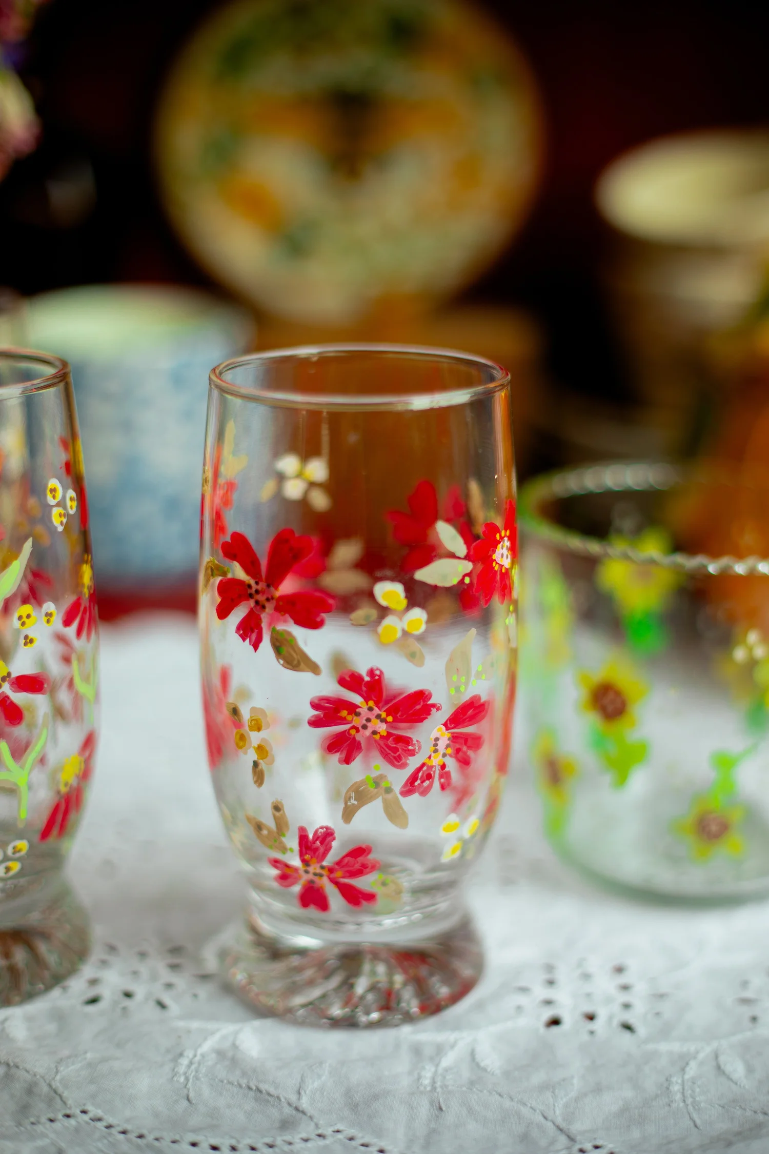 DIY Painted Drinking Glasses: Anthropologie Dupe — Under A Tin Roof