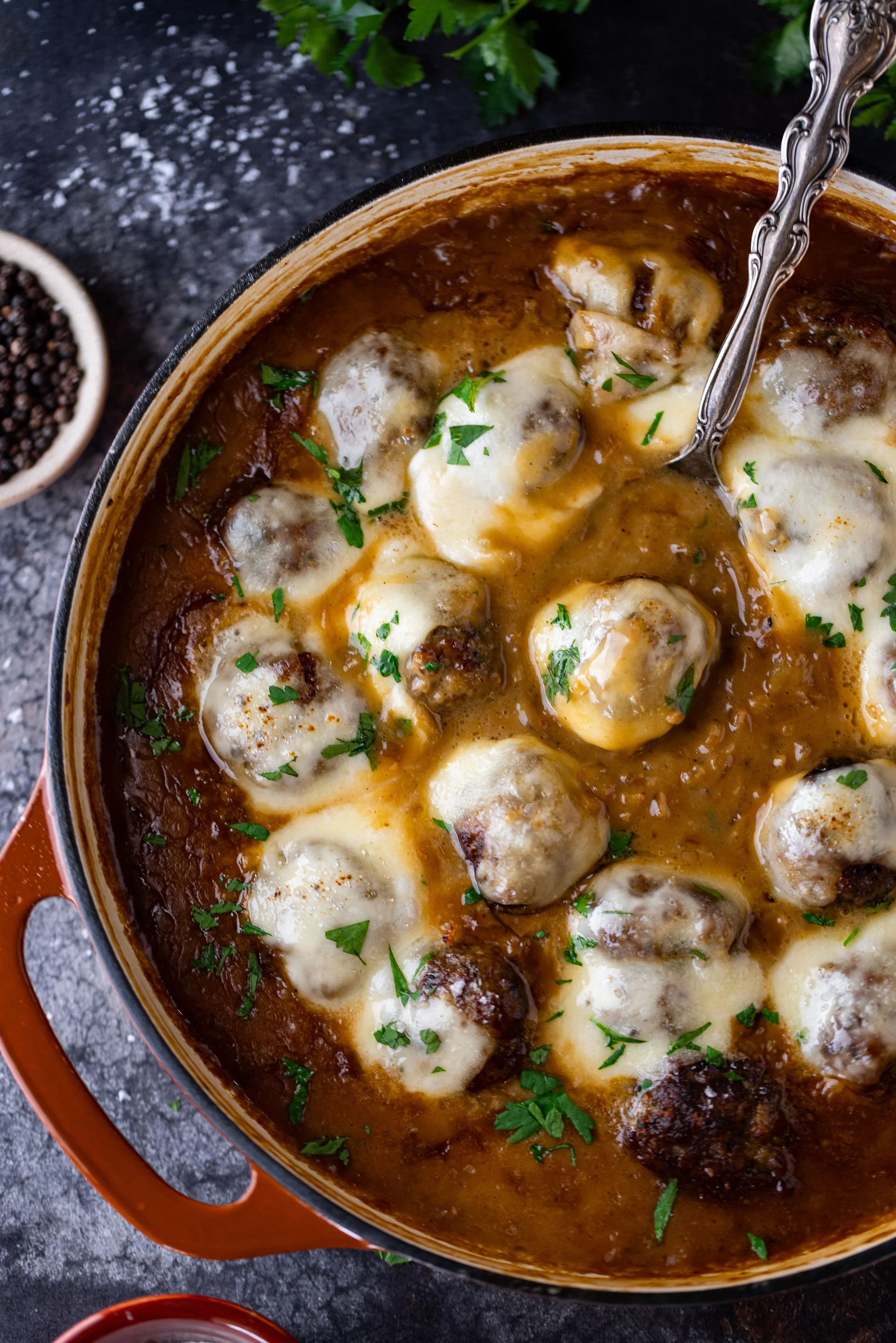 French Onion Meatballs Delicious And Easy Dinner Recipe Under A Tin Roof