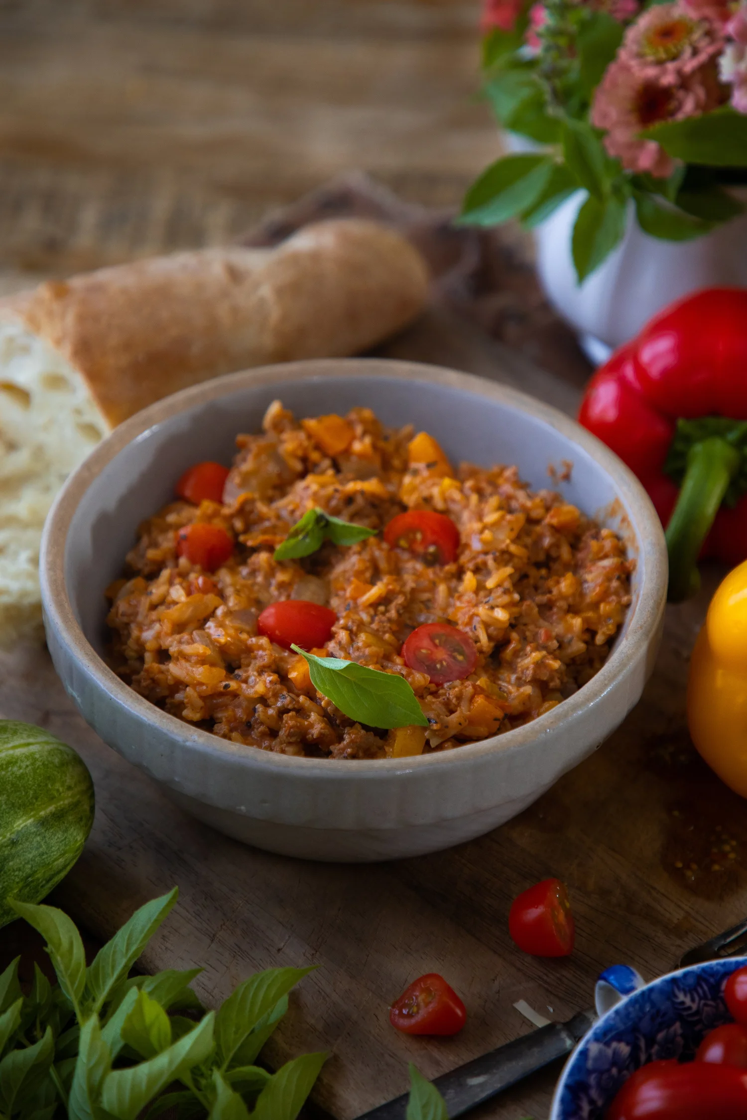 One Pot Beef, Pepper, and Rice Casserole — Under A Tin Roof