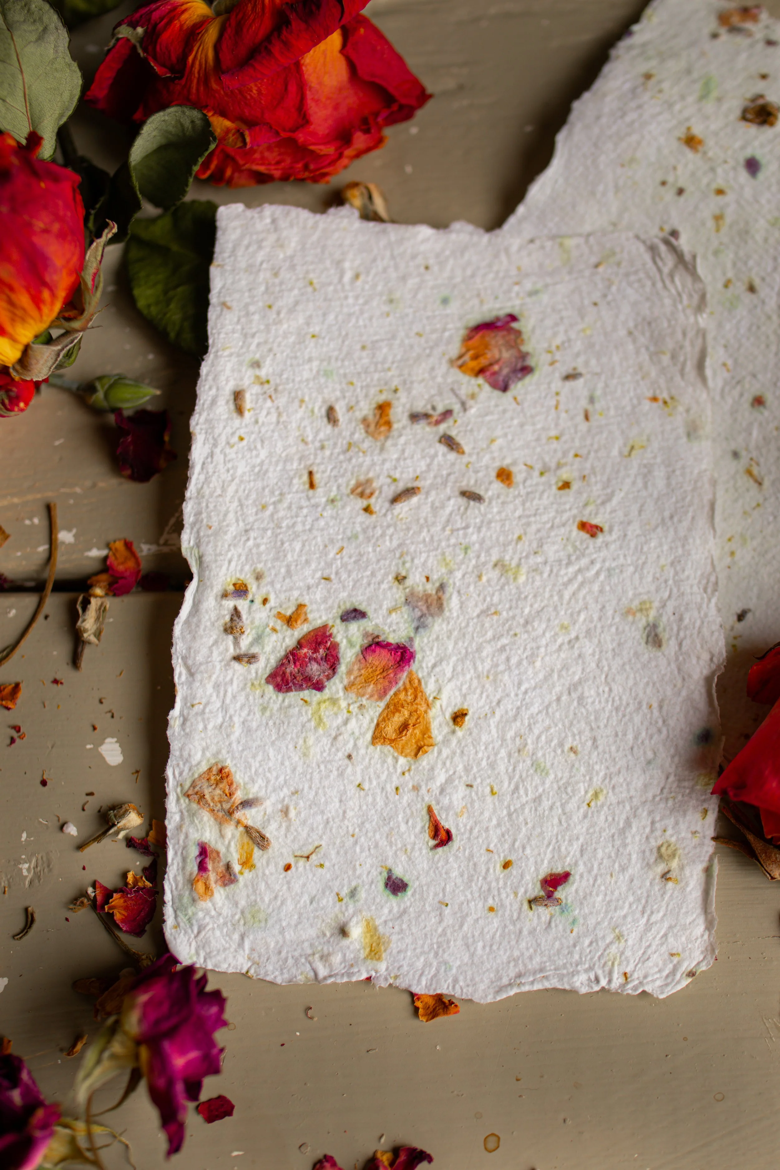 How to Make Handmade Floral Paper: Recycled Paper Crafts — Under A Tin Roof