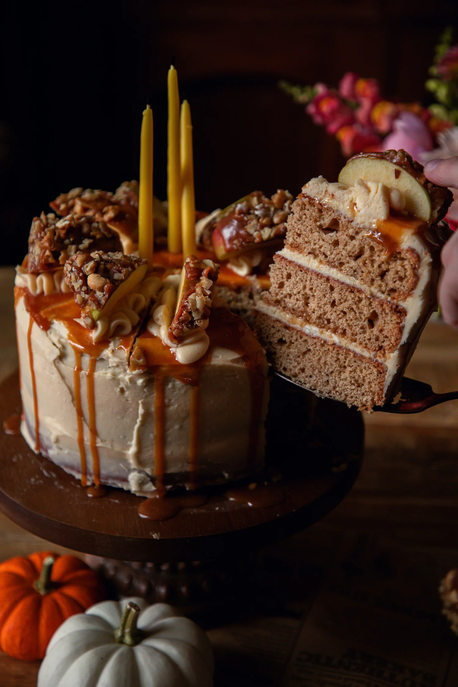 Decadent Delight: Salted Caramel Apple Cider Donut Cake Recipe — Under ...