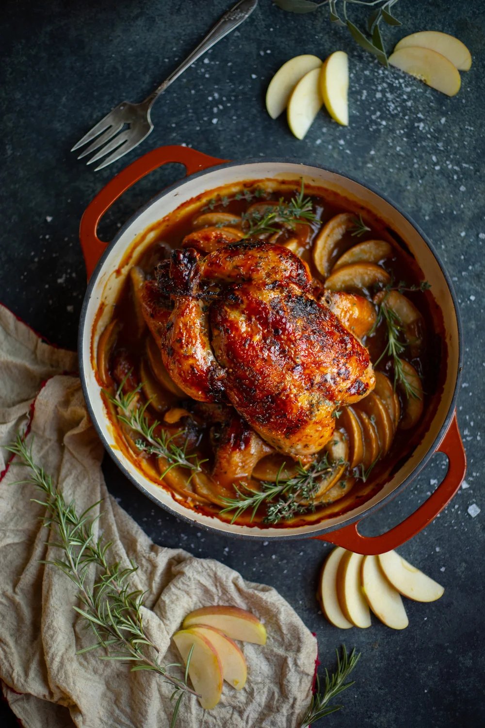 Apple Cider Roasted Whole Chicken: Cozy Winter Dinner Recipe — Under A ...