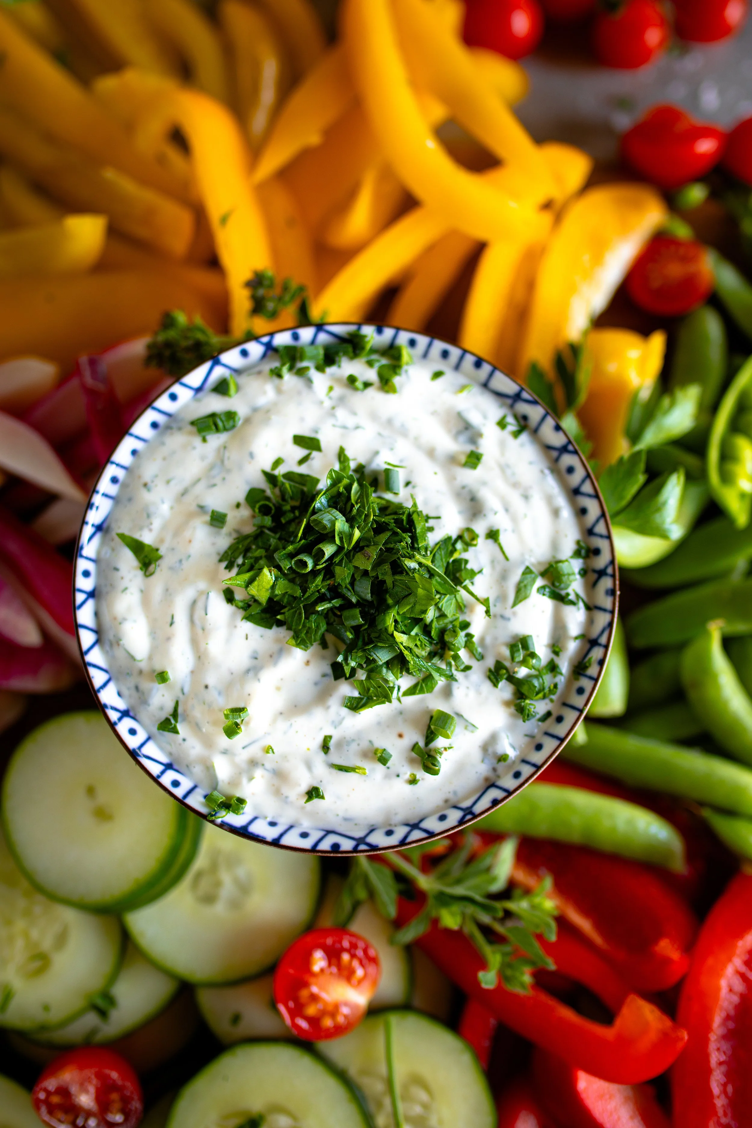 Creamy Herb Garden Vegetable Dip: Easy Summer Potluck Recipe — Under A ...