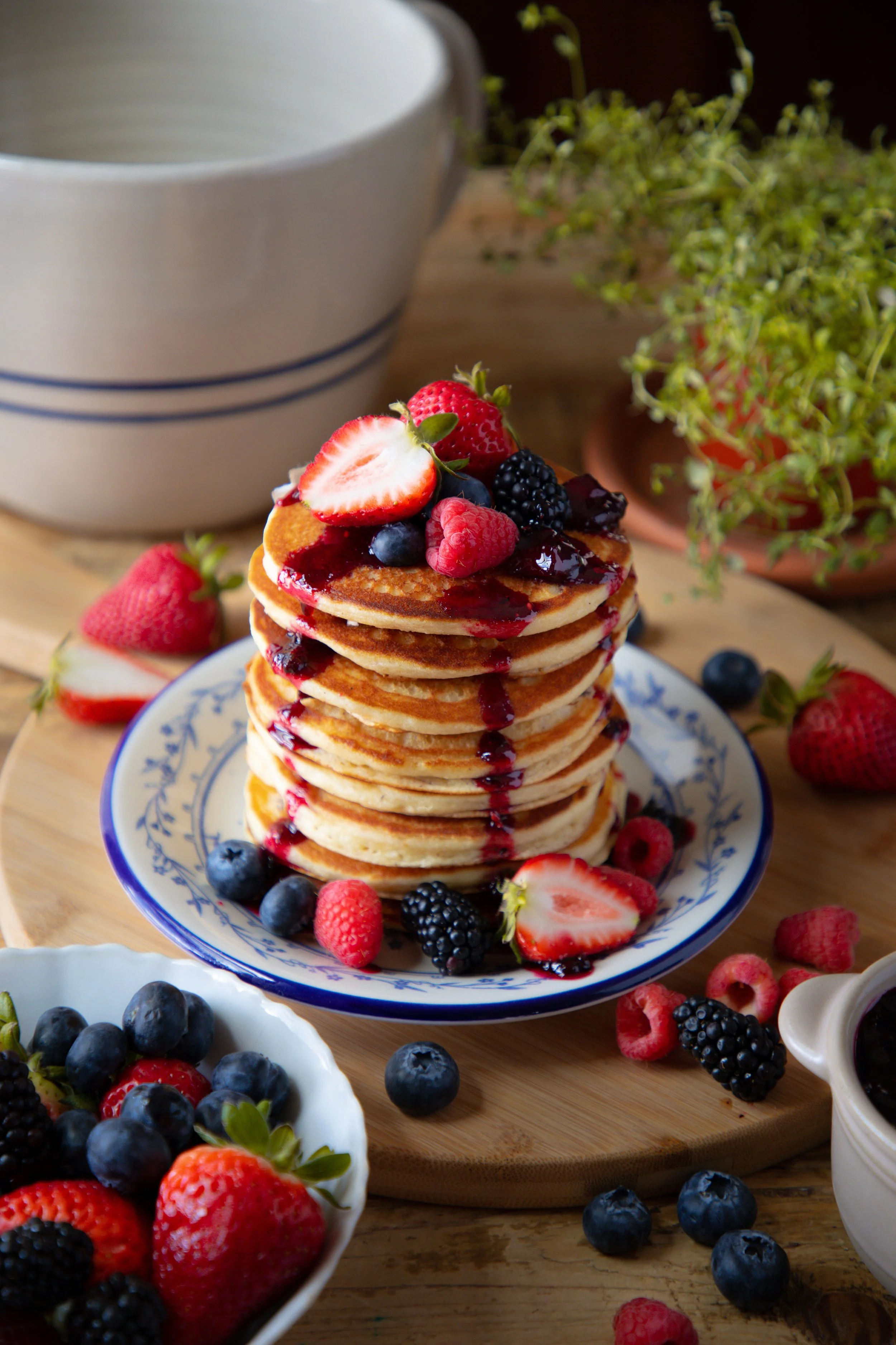 Enchanted Berry Bramble Buttermilk Griddle Cakes: A Perfect Cottagecore ...