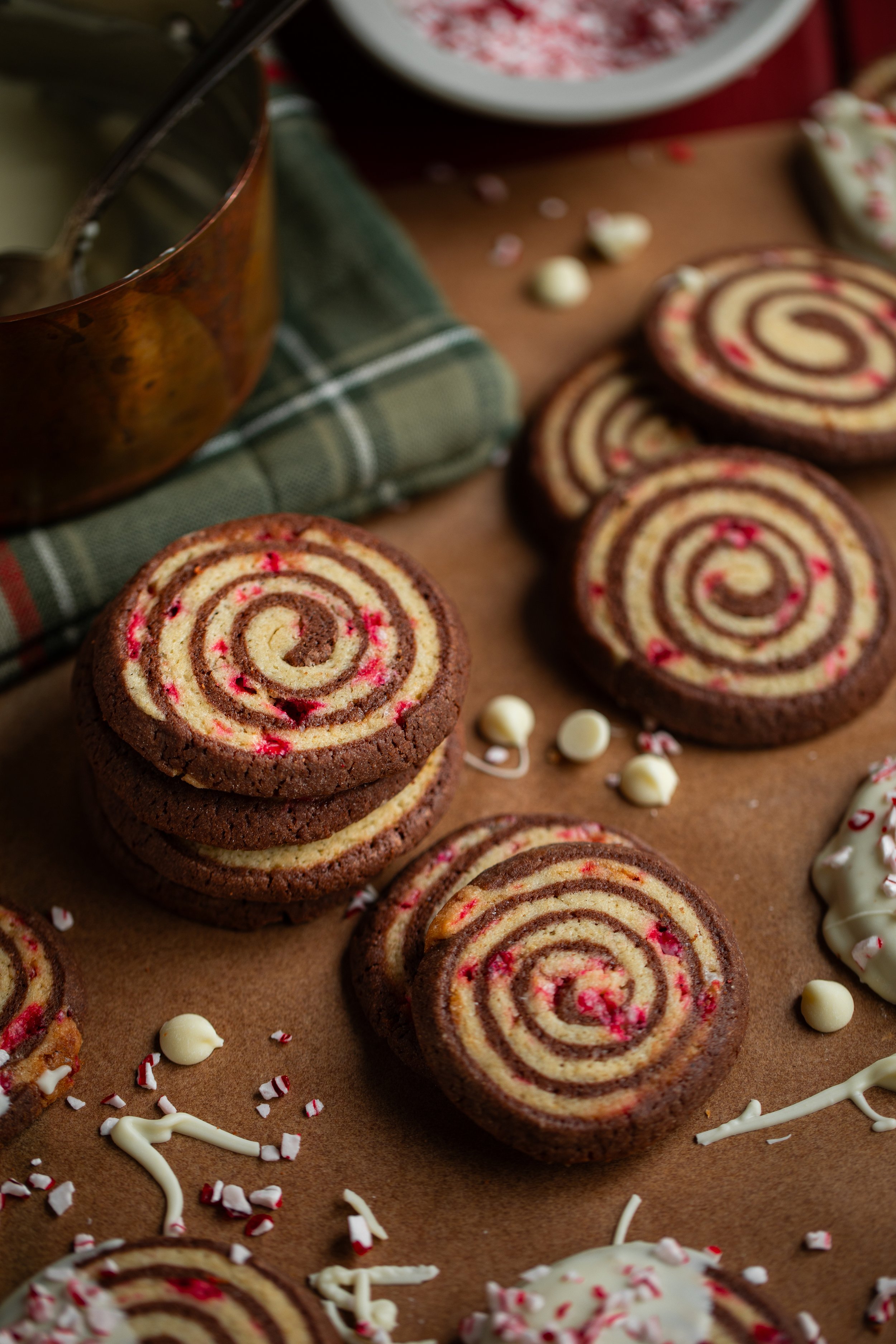 Chocolate Peppermint Pinwheel Cookies: Festive Holiday Treat — Under A ...