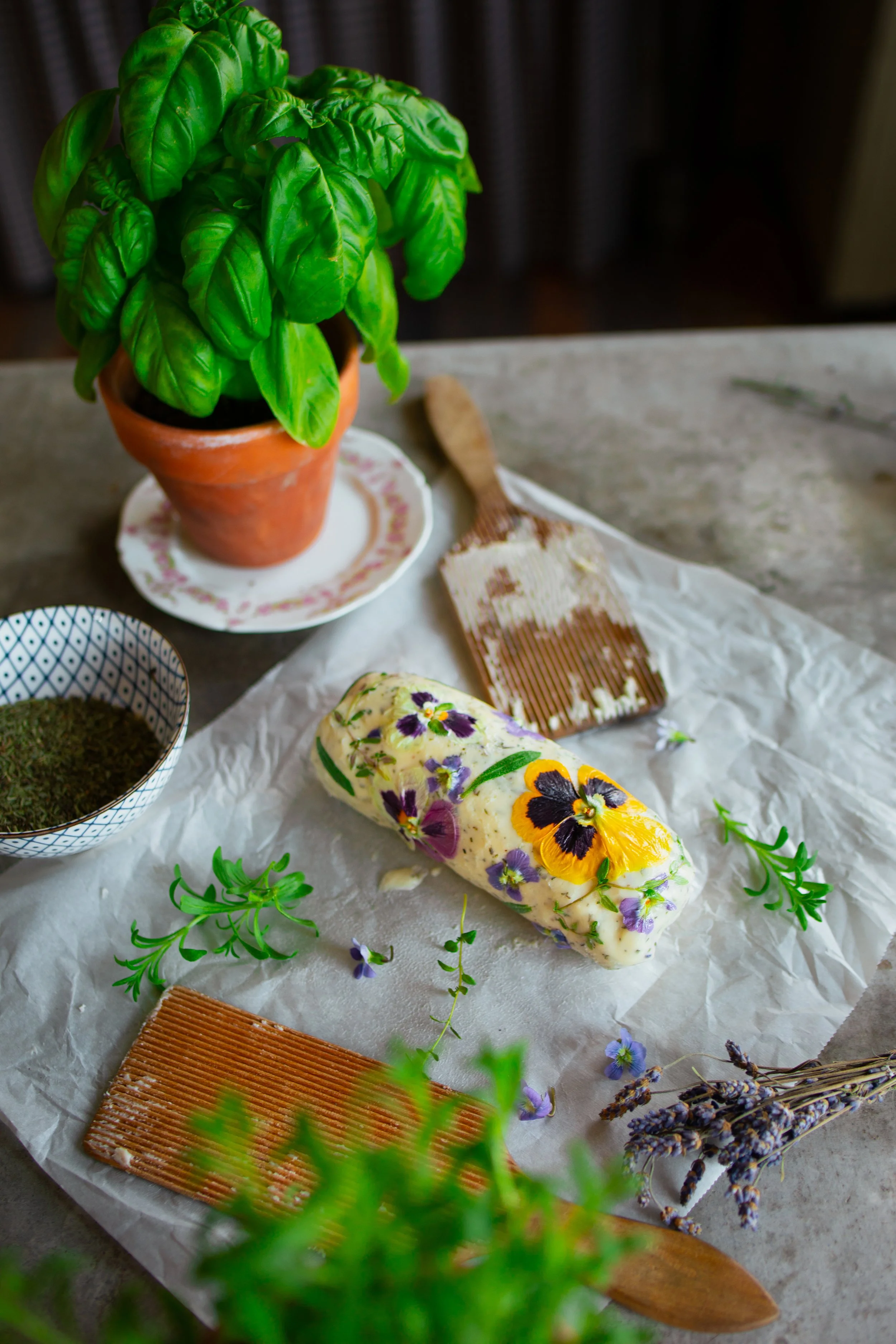 Video: Painted Bread and Foraged Floral Compound Butter — Under A Tin Roof