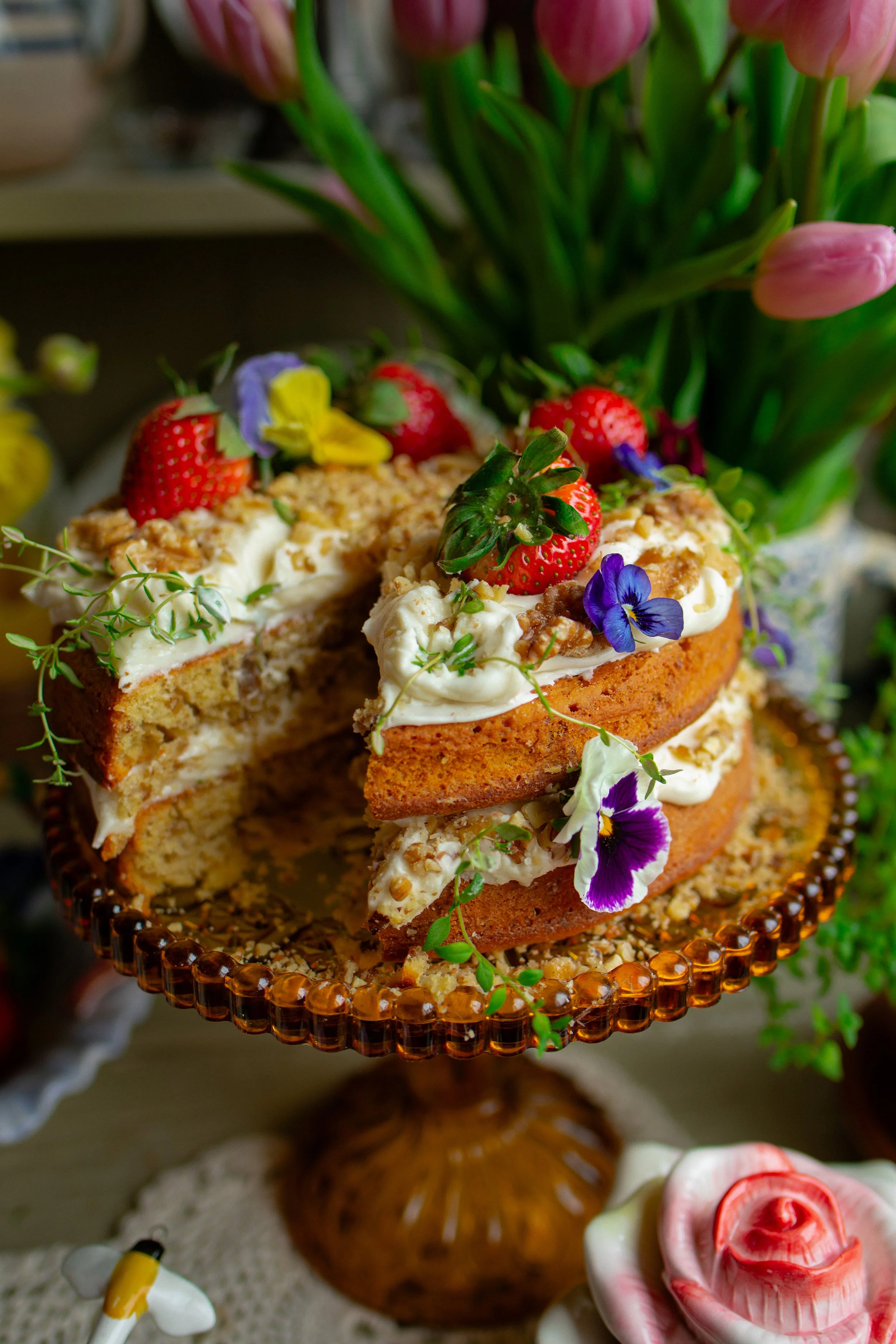 Enchanted Grove Maple Walnut Cake: Deliciuous Spring Tea Party Cake ...
