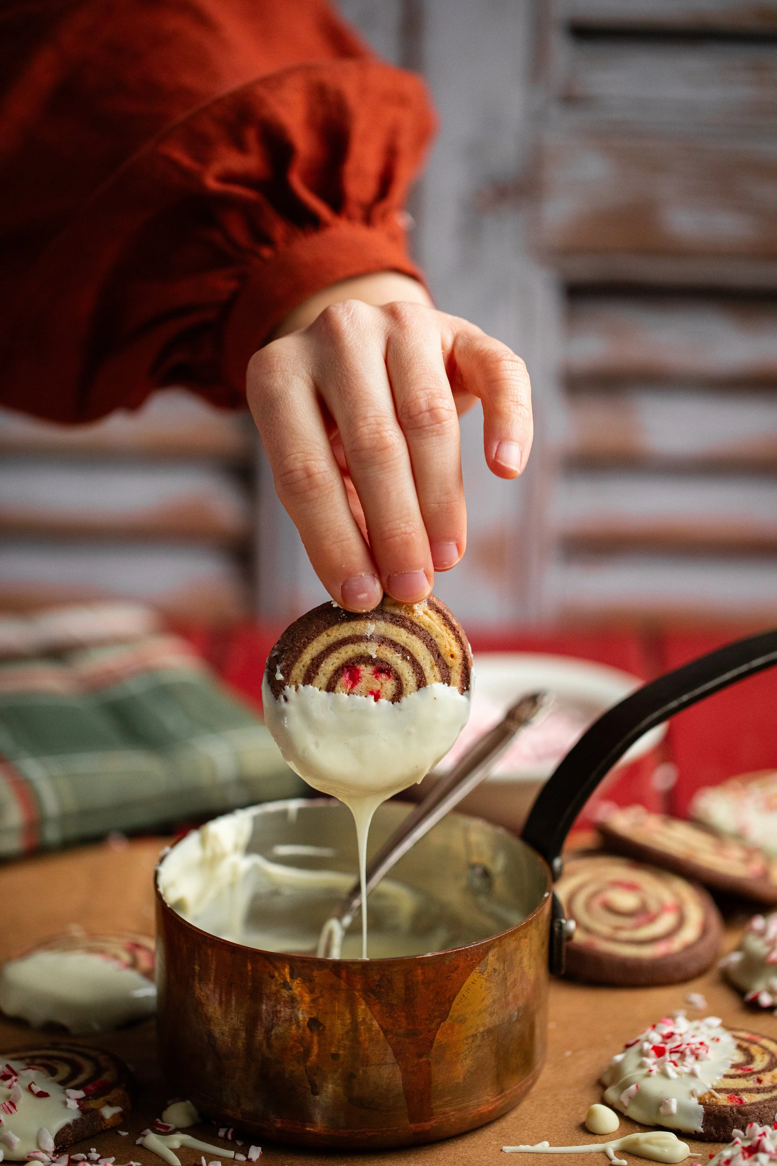 Chocolate Peppermint Pinwheel Cookies: Festive Holiday Treat — Under A ...