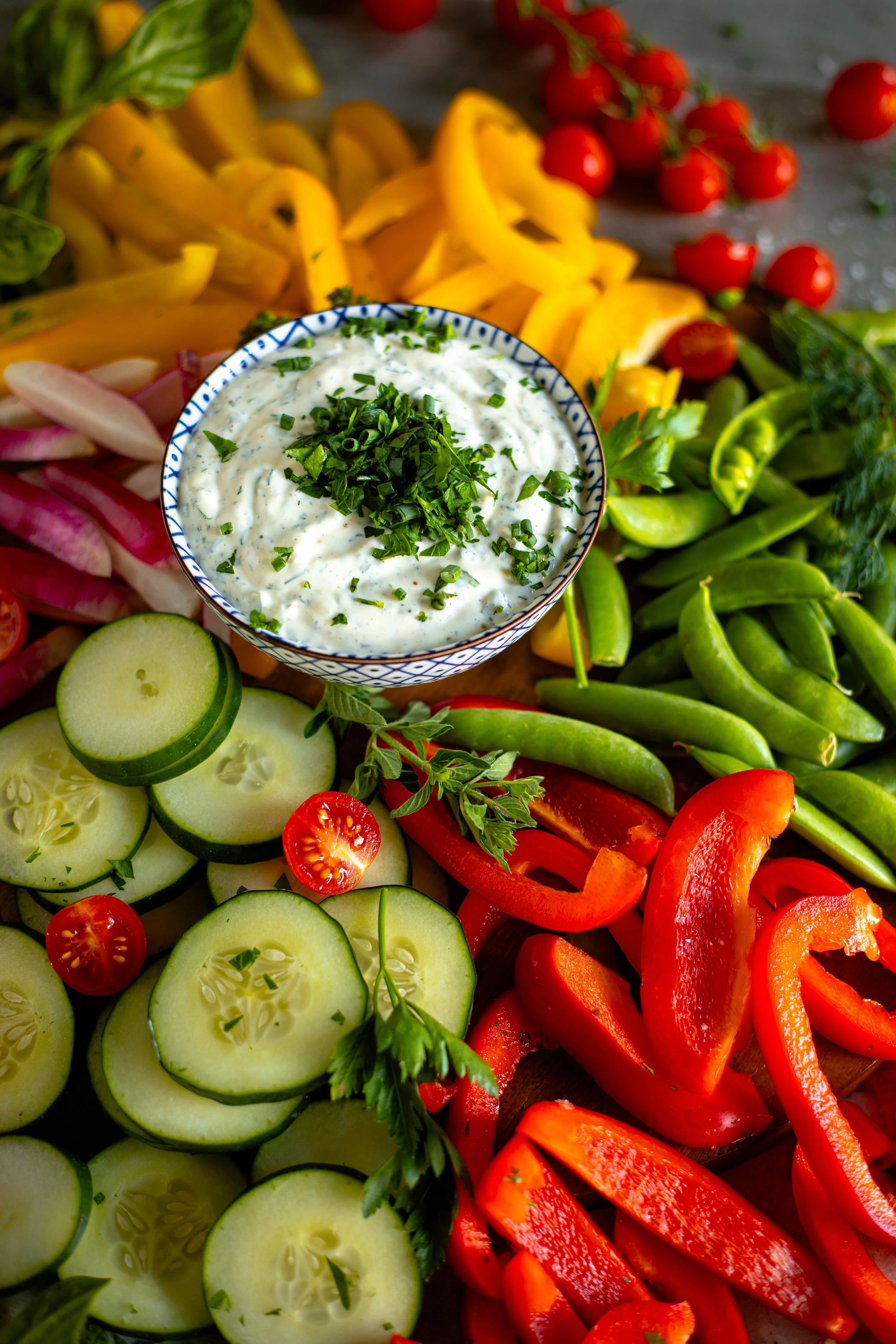 Creamy Herb Garden Vegetable Dip: Easy Summer Potluck Recipe — Under A ...