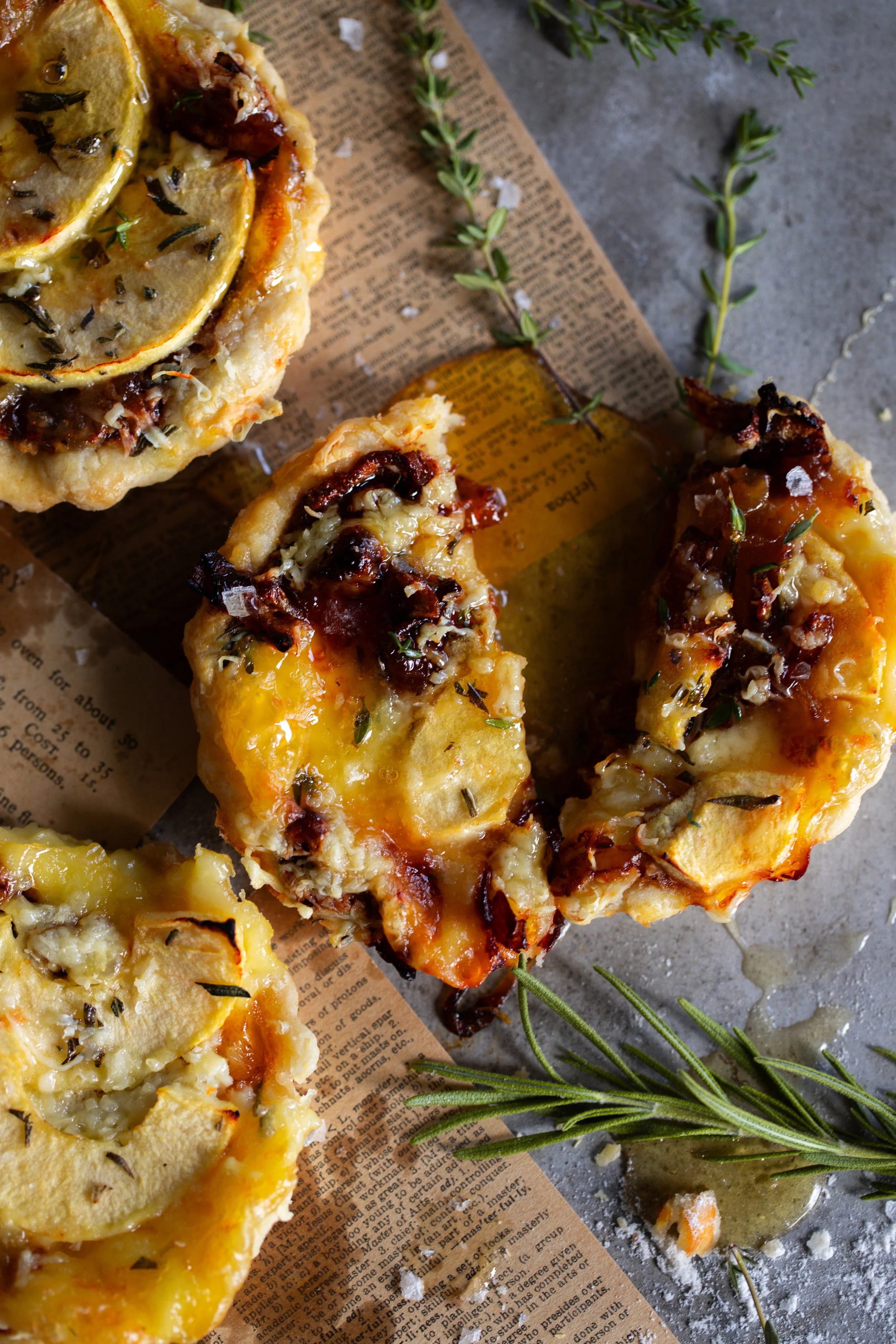 Apple, Brie, and Honey Tarts: Savory Fall Appetizer Recipe — Under A ...