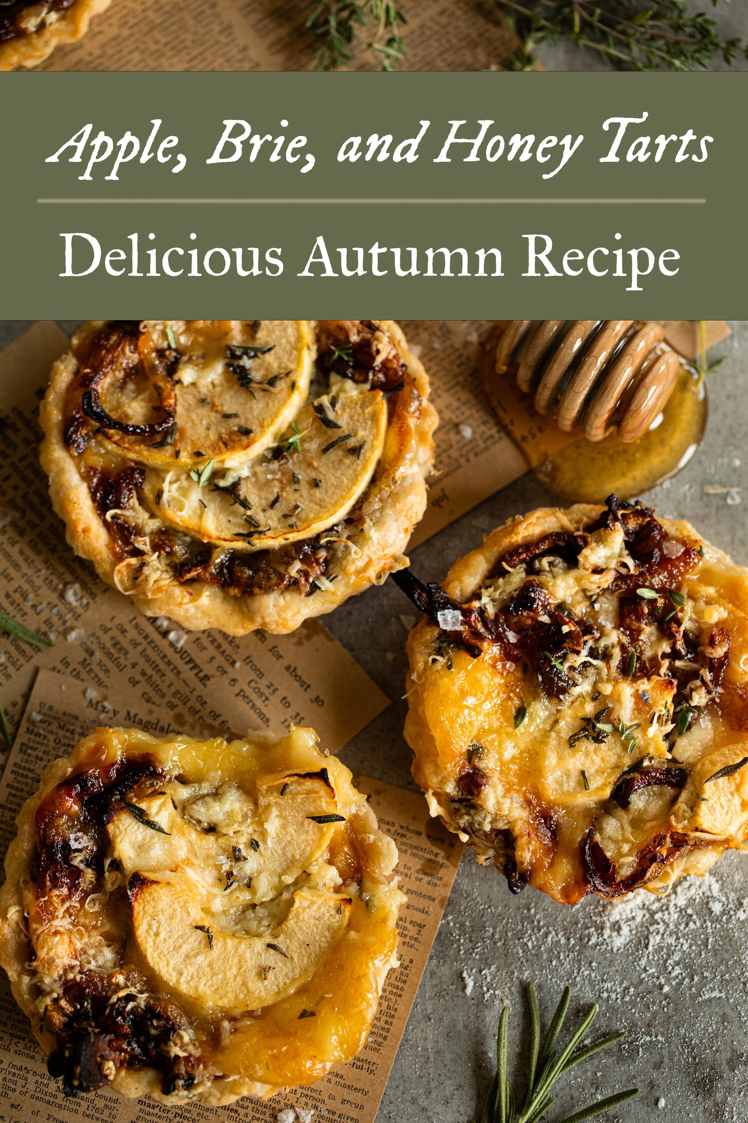 Apple, Brie, and Honey Tarts: Savory Fall Appetizer Recipe — Under A ...