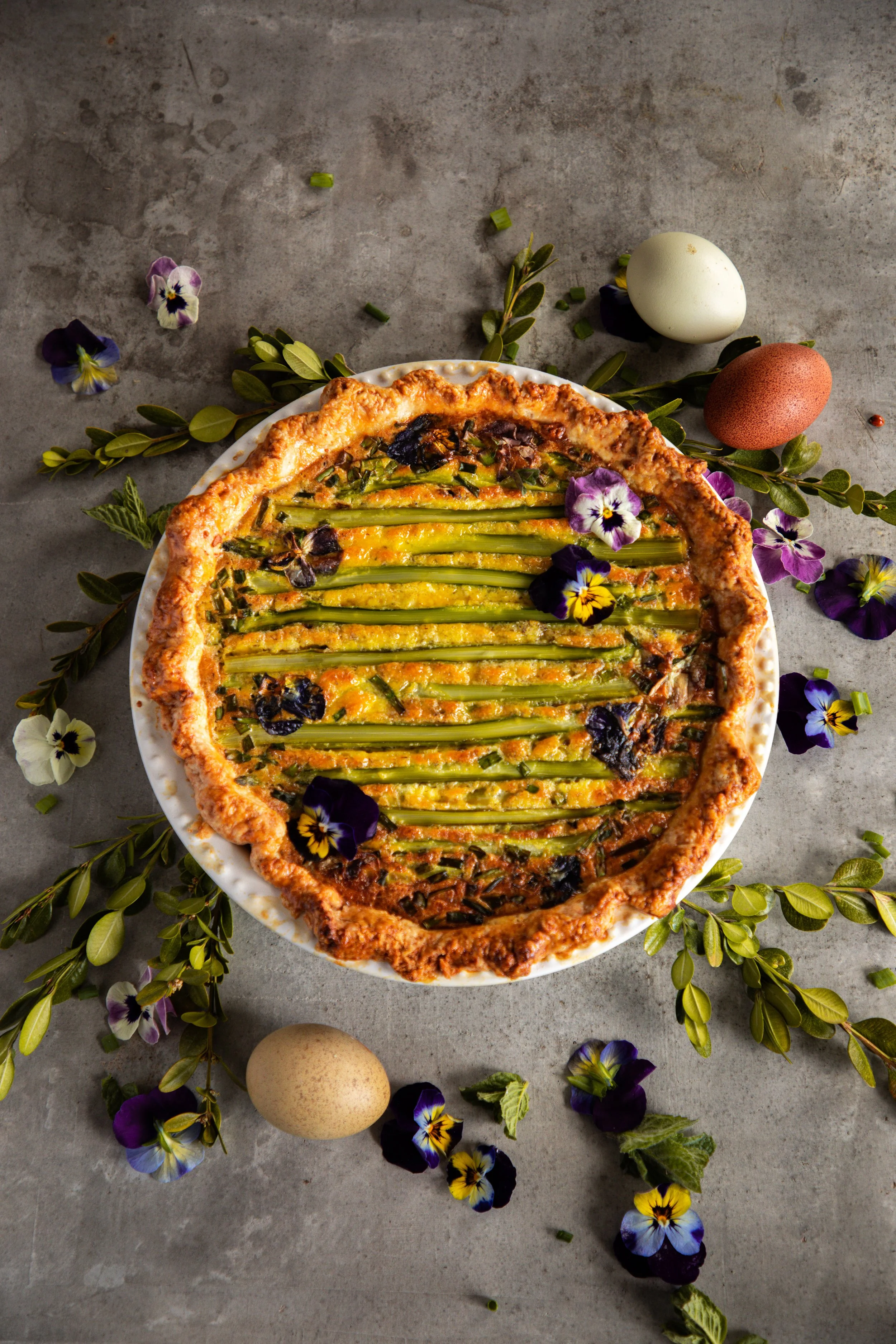 Asparagus, Blue Cheese, and Bacon Quiche: A Fairy Brunch Delight ...