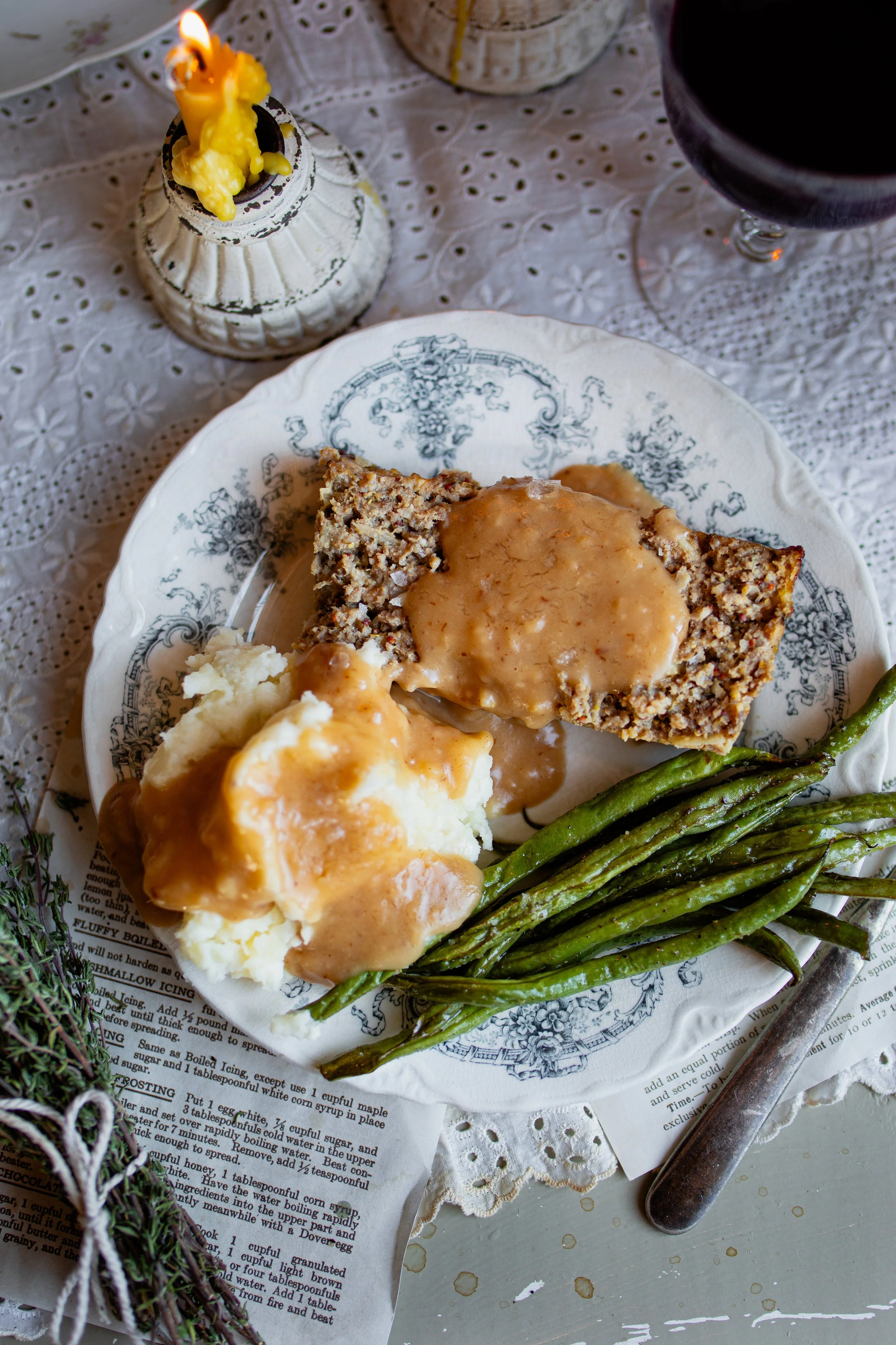 Classic Cozy Meatloaf with Brown Gravy: Winter Comfort Food — Under A ...