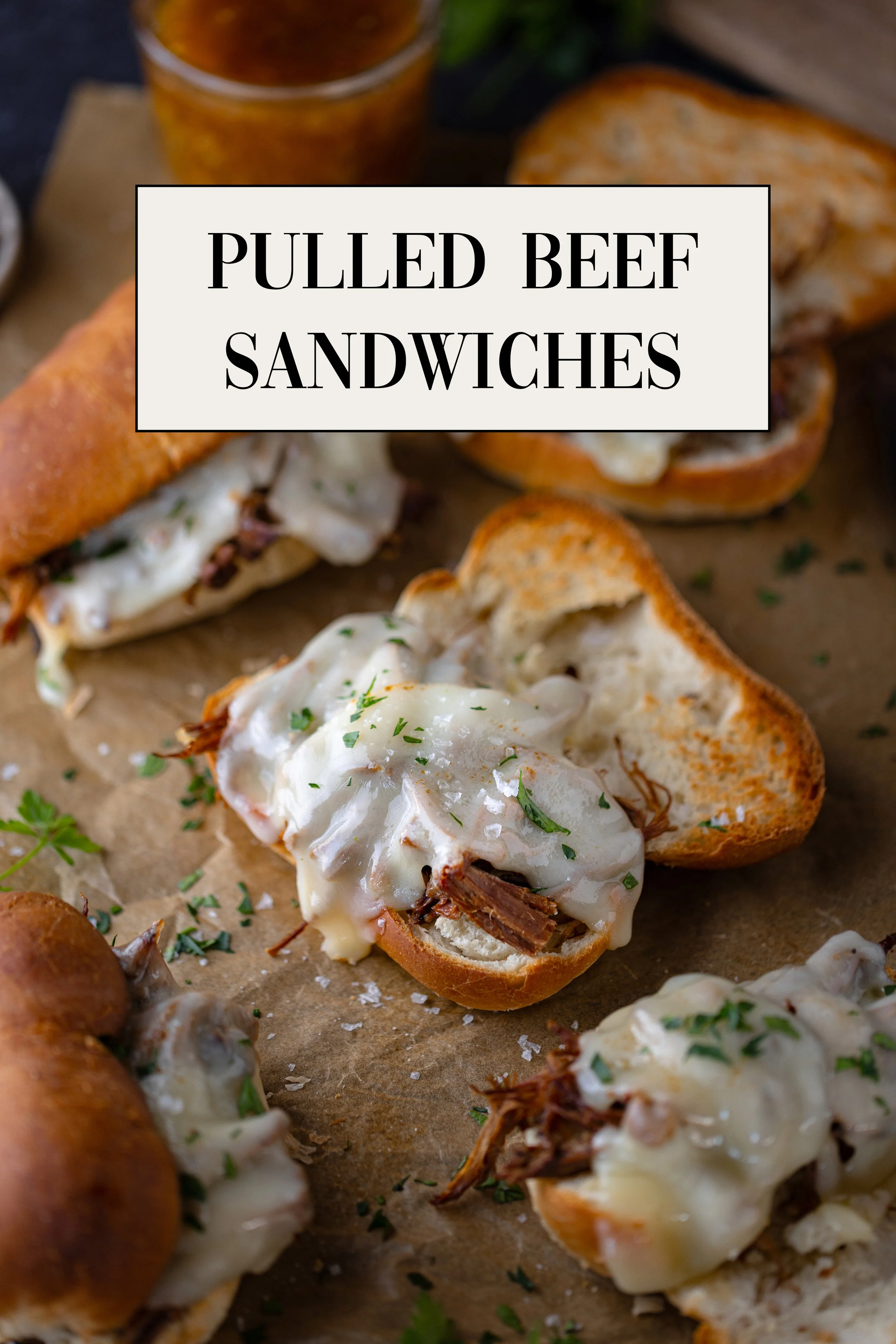 Pulled Beef Sandwiches with Provolone Cheese: Slow Cooker Recipe — Under A Tin Roof