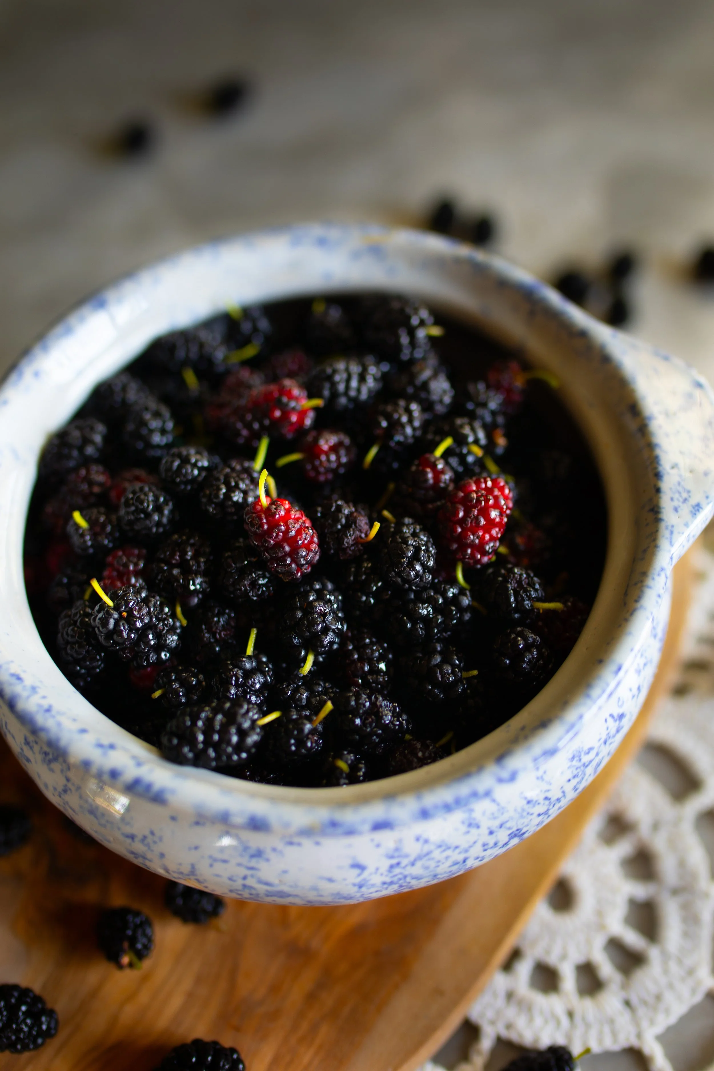 Churned Mulberry Ice Cream Recipe: Easy Summer Frozen Treat — Under A ...