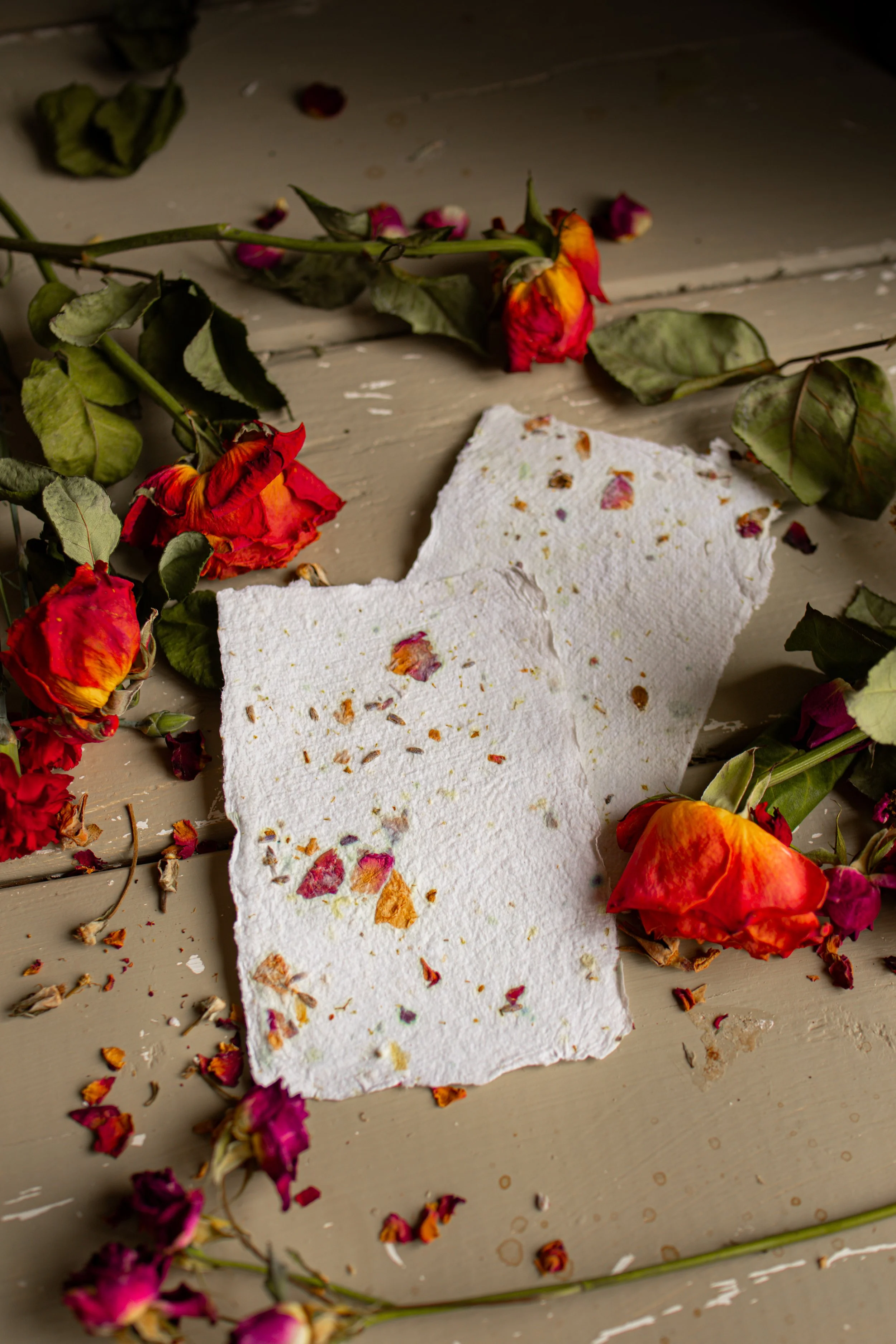 How to Make Handmade Floral Paper: Recycled Paper Crafts — Under A Tin Roof