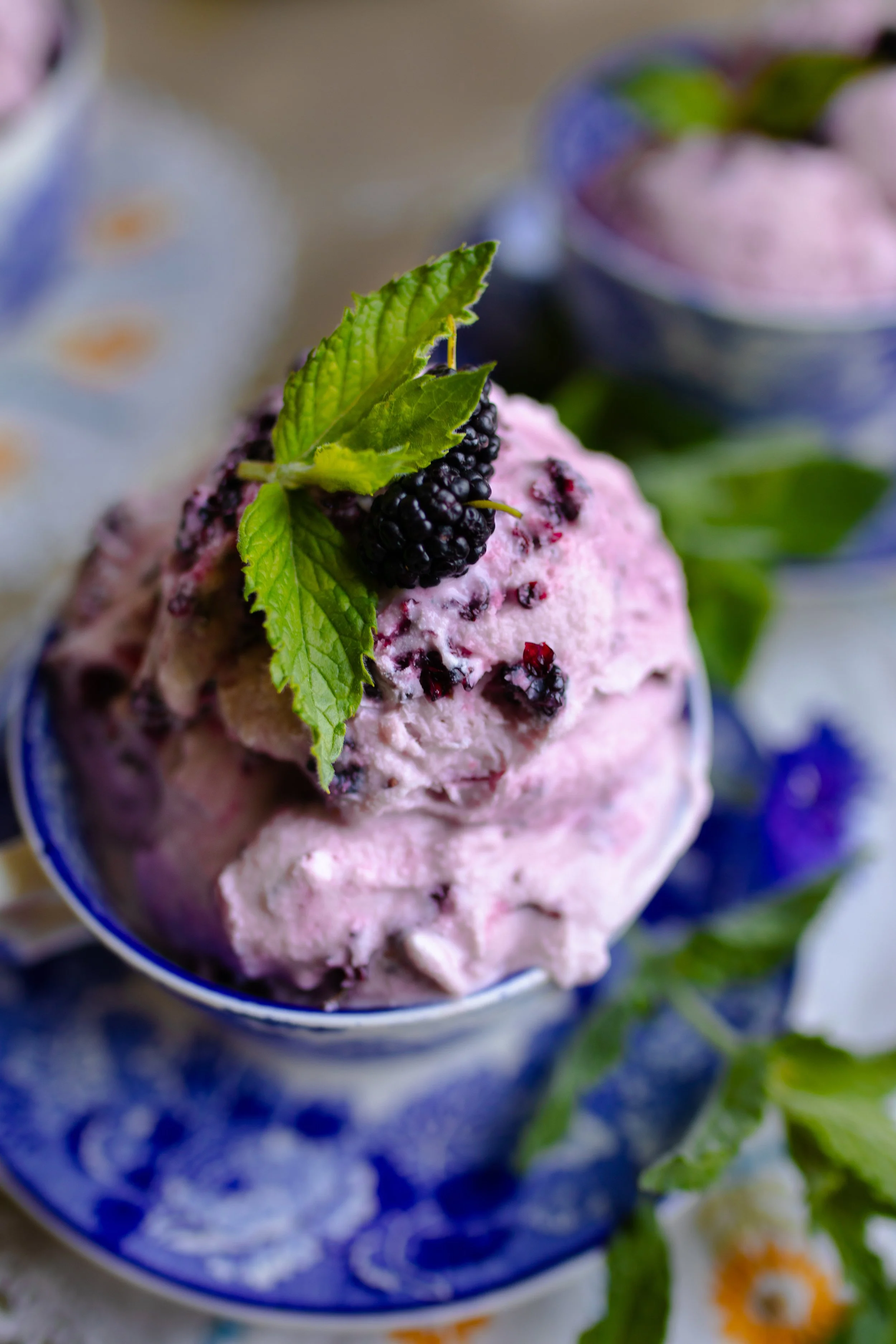Churned Mulberry Ice Cream Recipe: Easy Summer Frozen Treat — Under A ...
