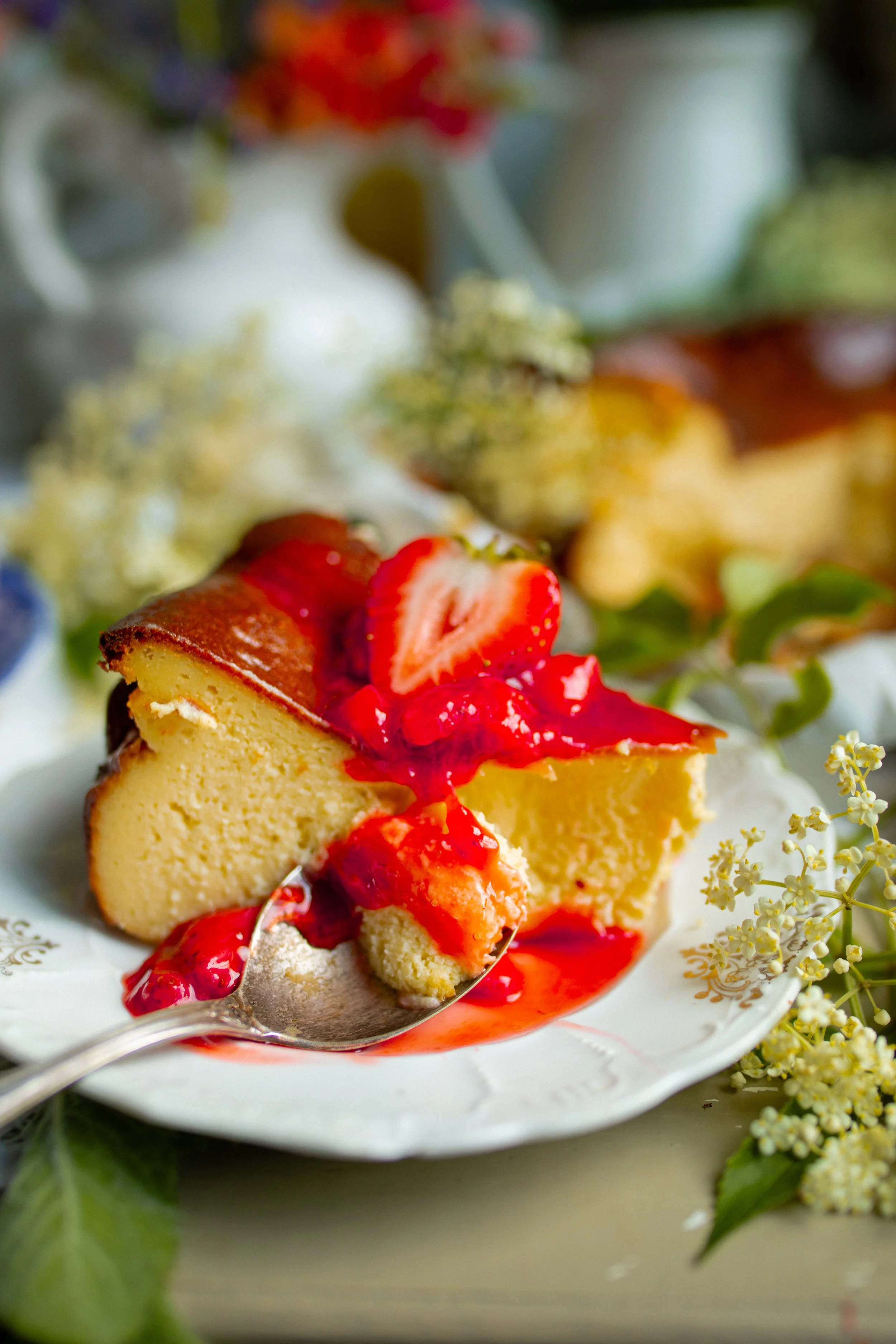 Elderflower Burnt Basque Cheesecake: Easy and Delicious Summer Recipe ...