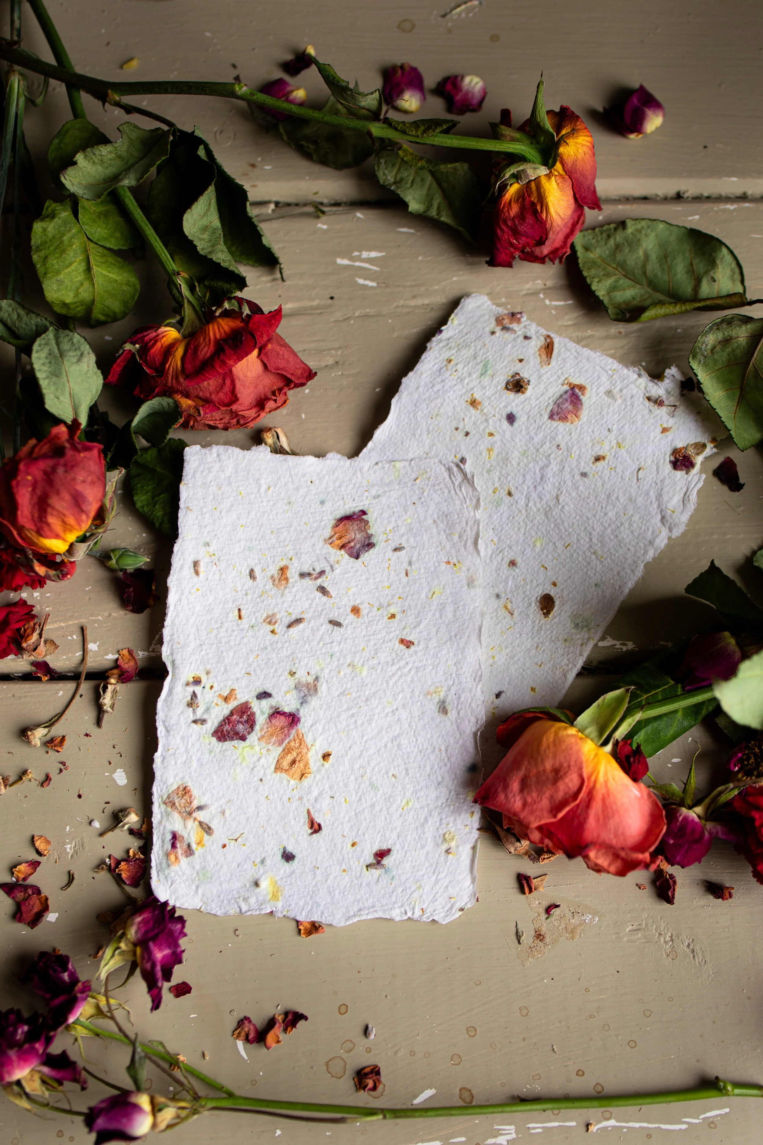 How to Make Handmade Floral Paper: Recycled Paper Crafts — Under A Tin Roof