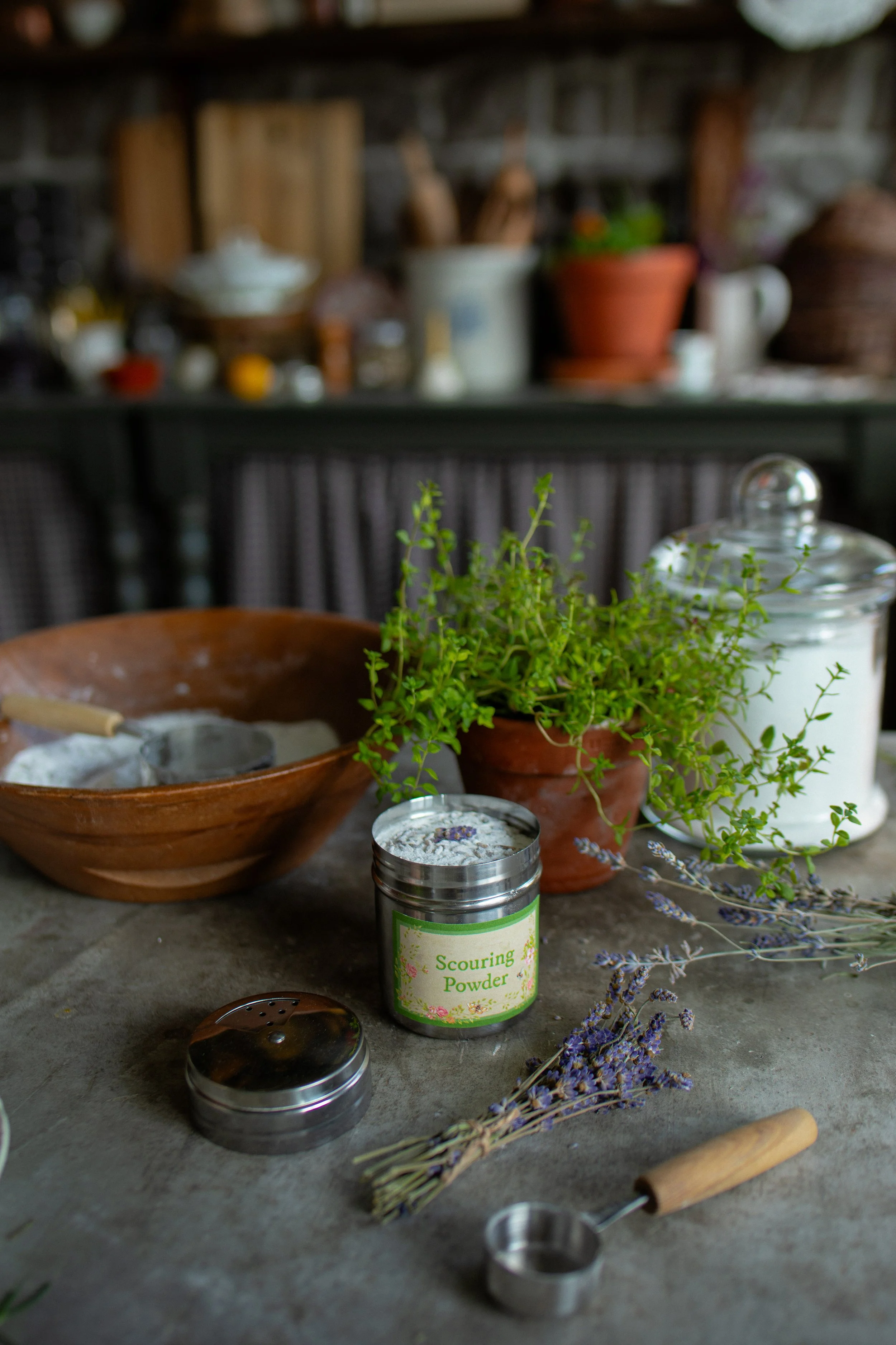 Lavender Scented Scouring Powder: Natural Cleaning Recipe — Under A Tin ...