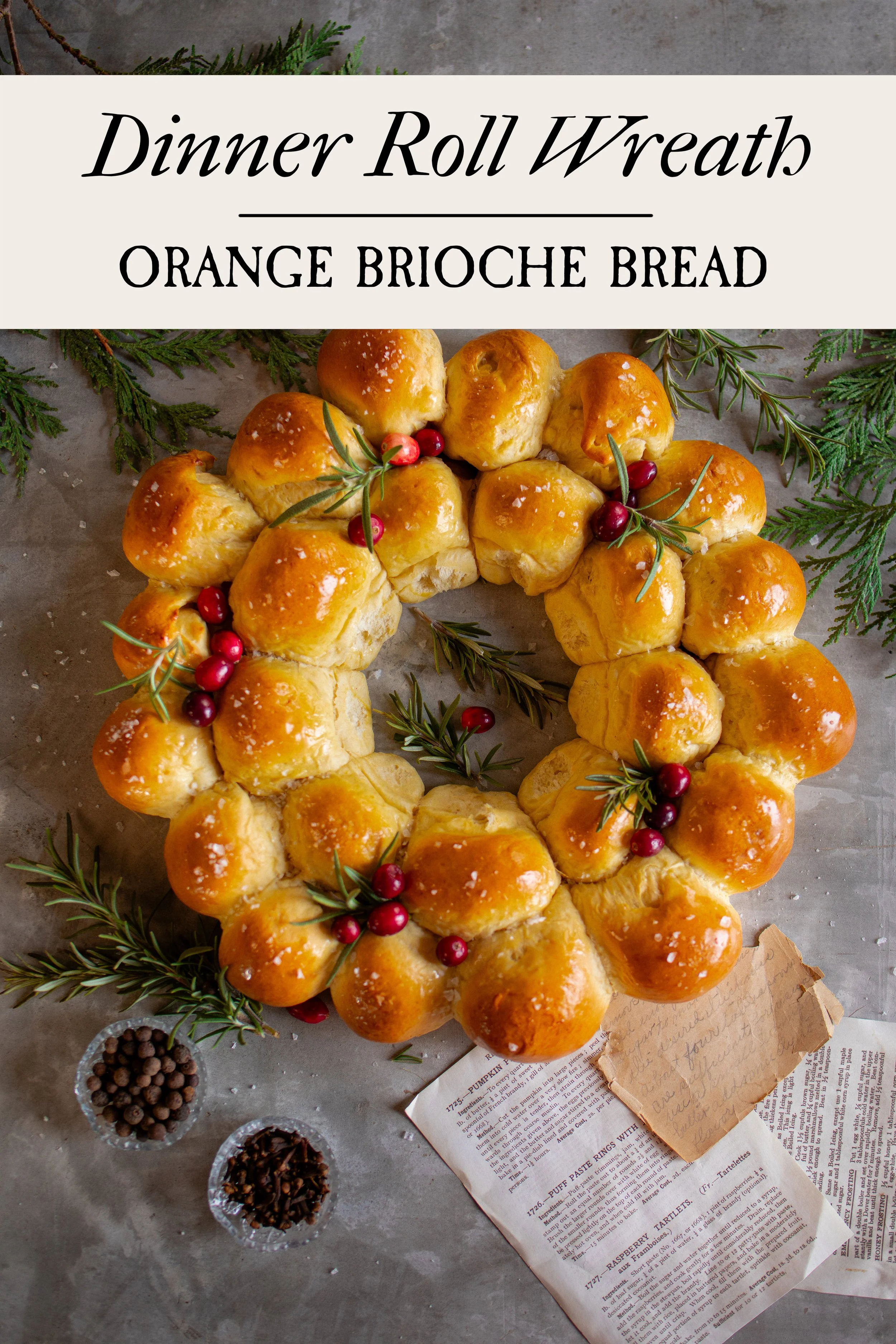 Orange Brioche Dinner Roll Wreath: Easy Christmas Appetizer — Under A ...