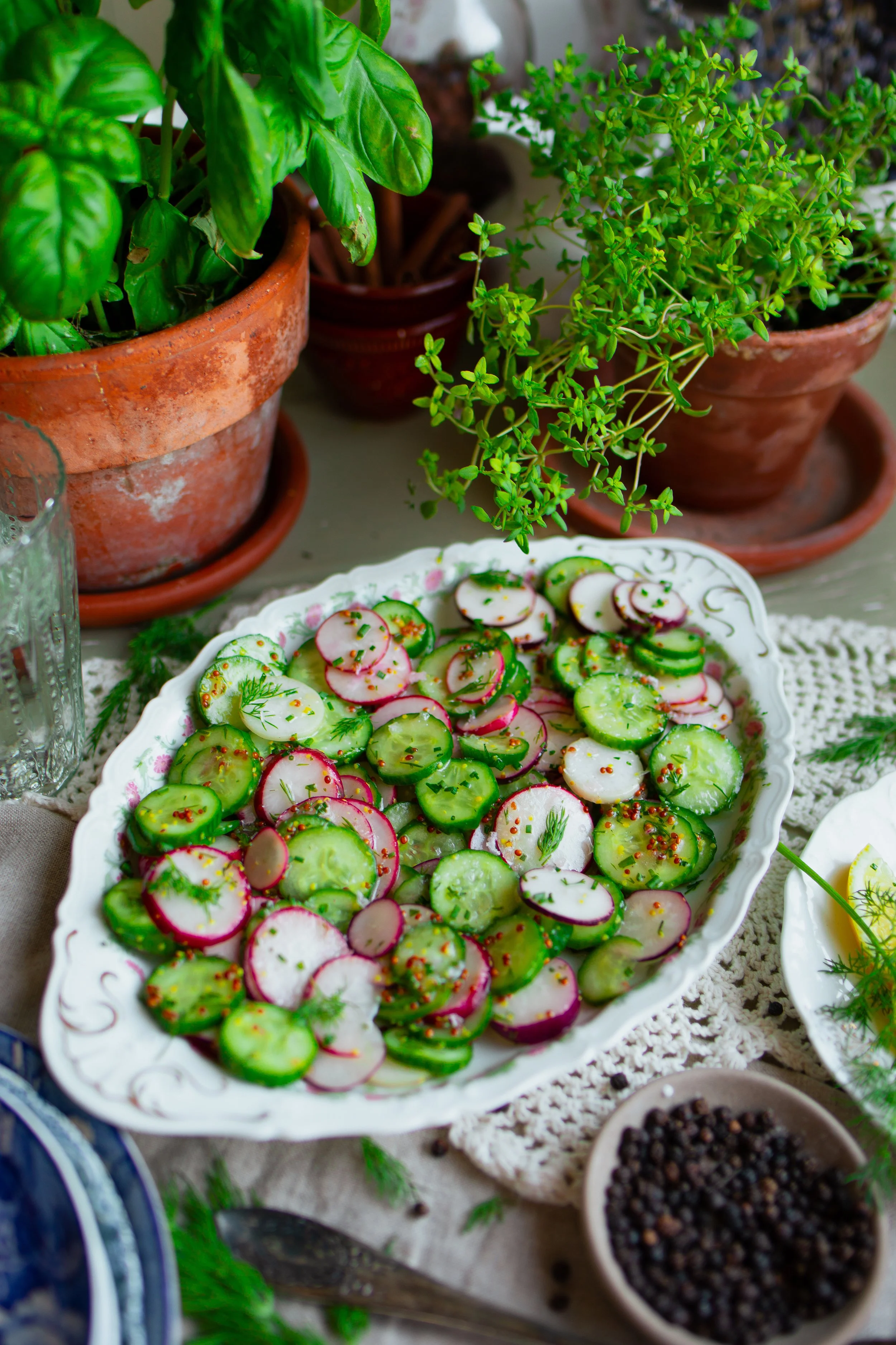 Dewy Dill Delight Radish and Cucumber Salad: Refreshing Spring Side ...