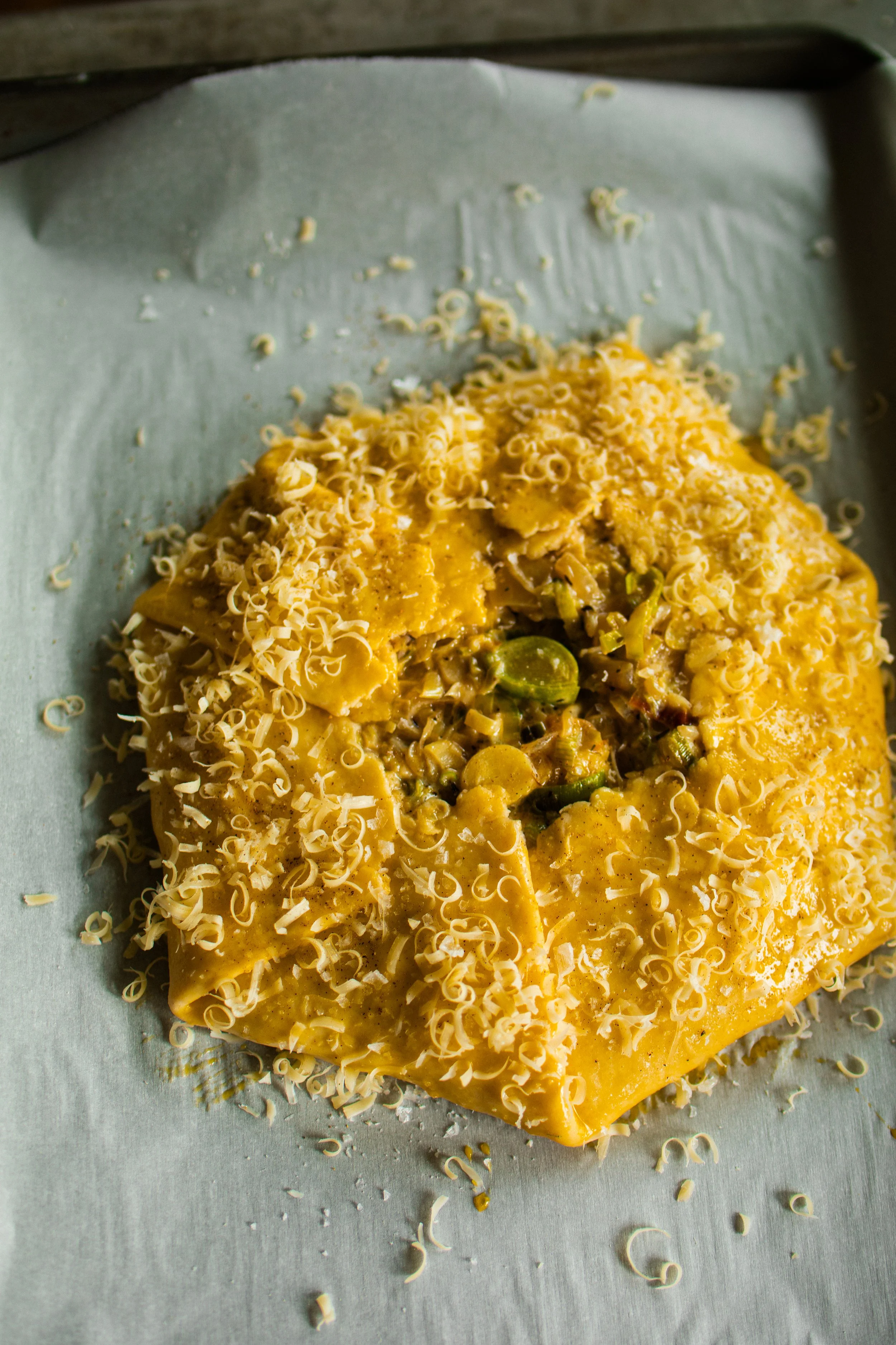 Forager's Fabled Allium Galette: Savory Onion Tart Recipe — Under A Tin ...