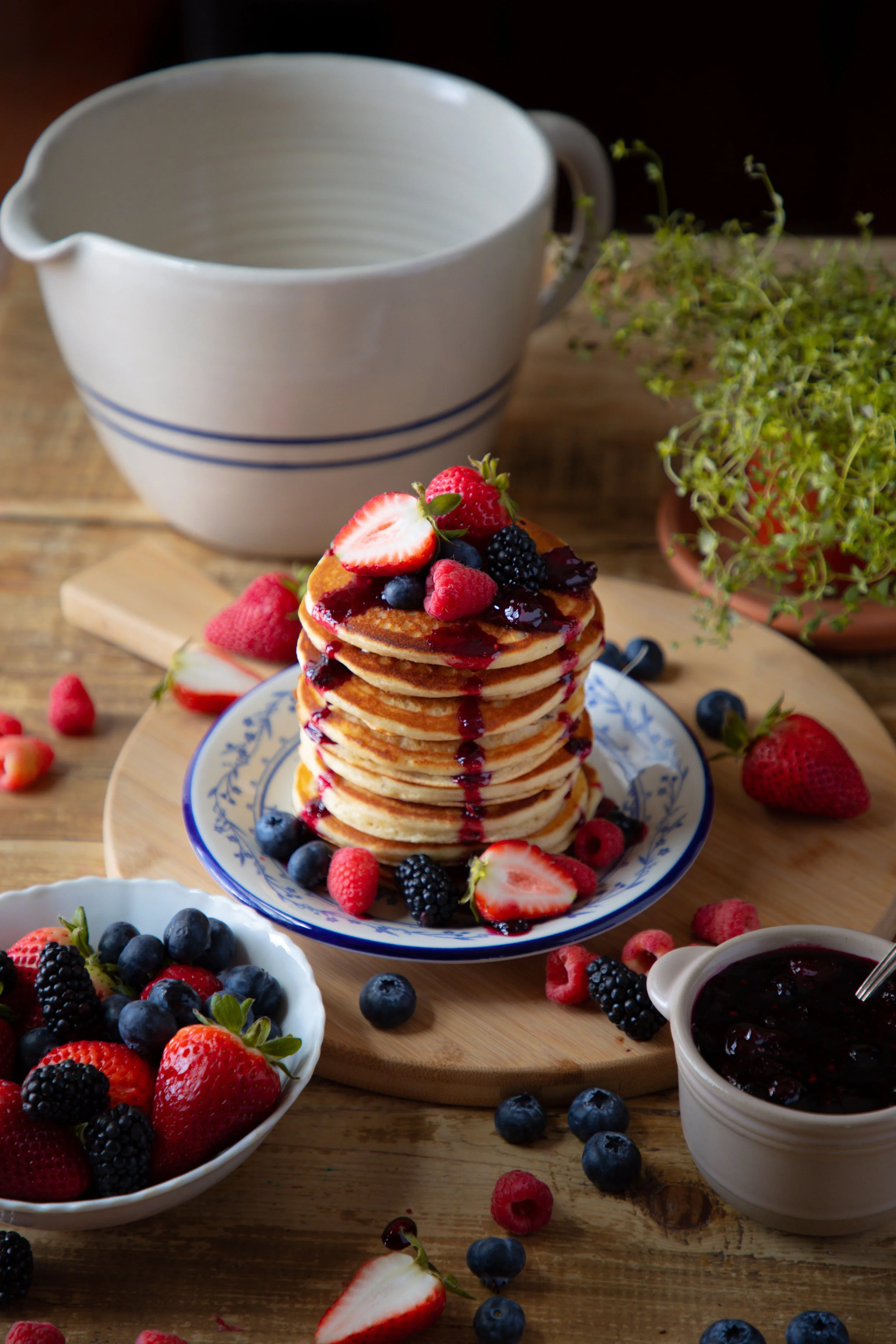 Enchanted Berry Bramble Buttermilk Griddle Cakes: A Perfect Cottagecore ...