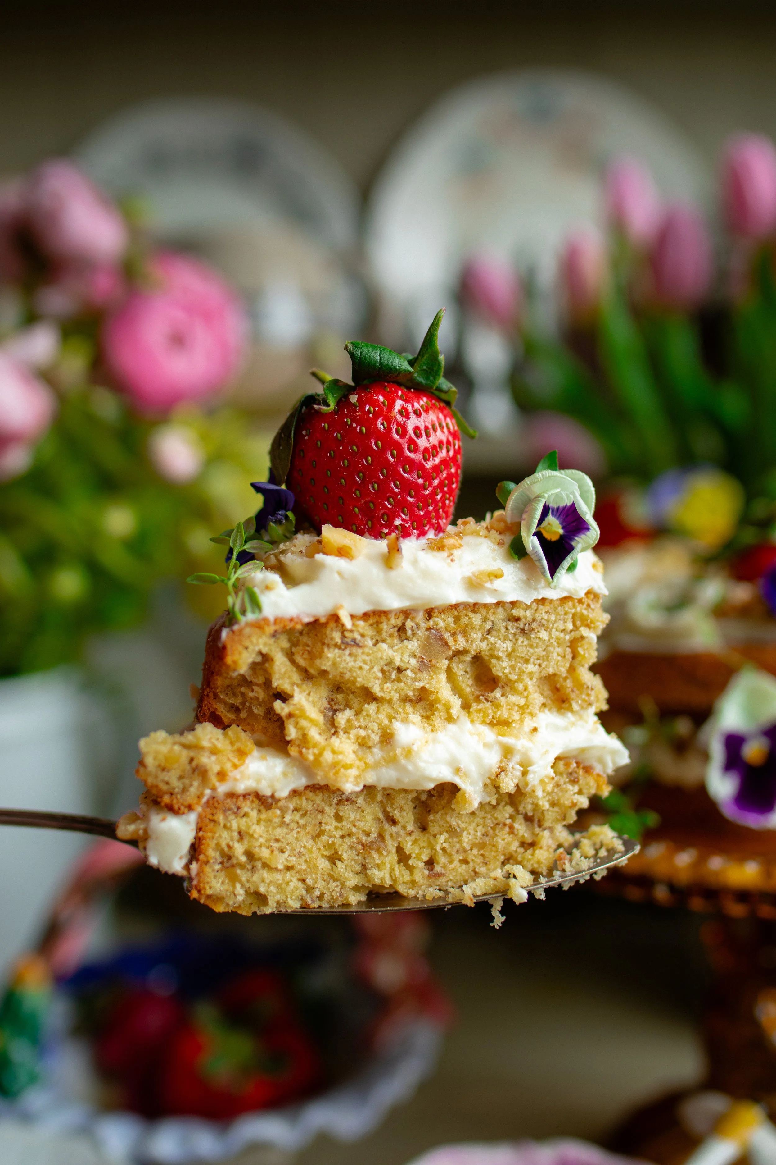 Enchanted Grove Maple Walnut Cake: Deliciuous Spring Tea Party Cake ...