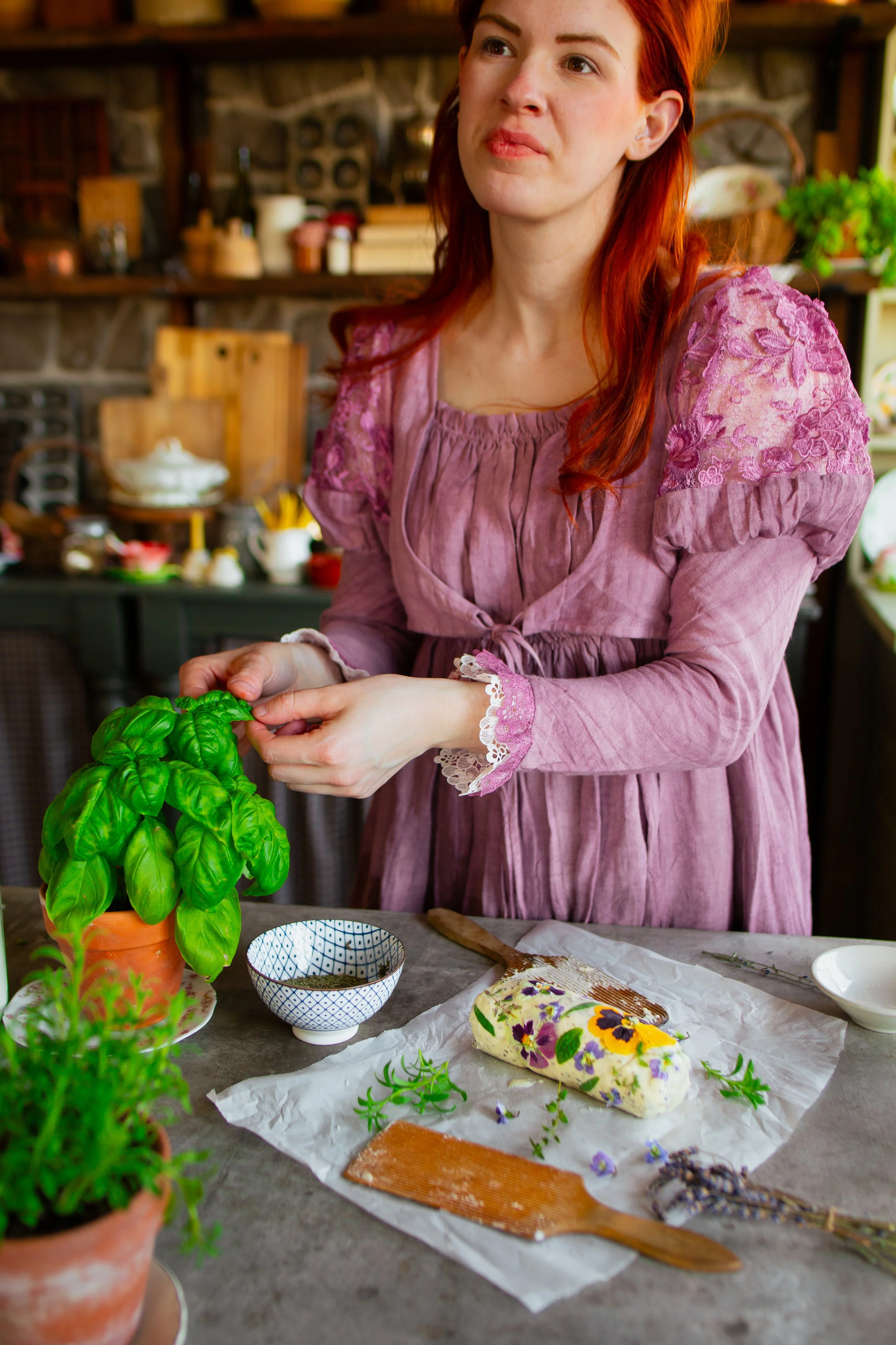 Video: Painted Bread and Foraged Floral Compound Butter — Under A Tin Roof