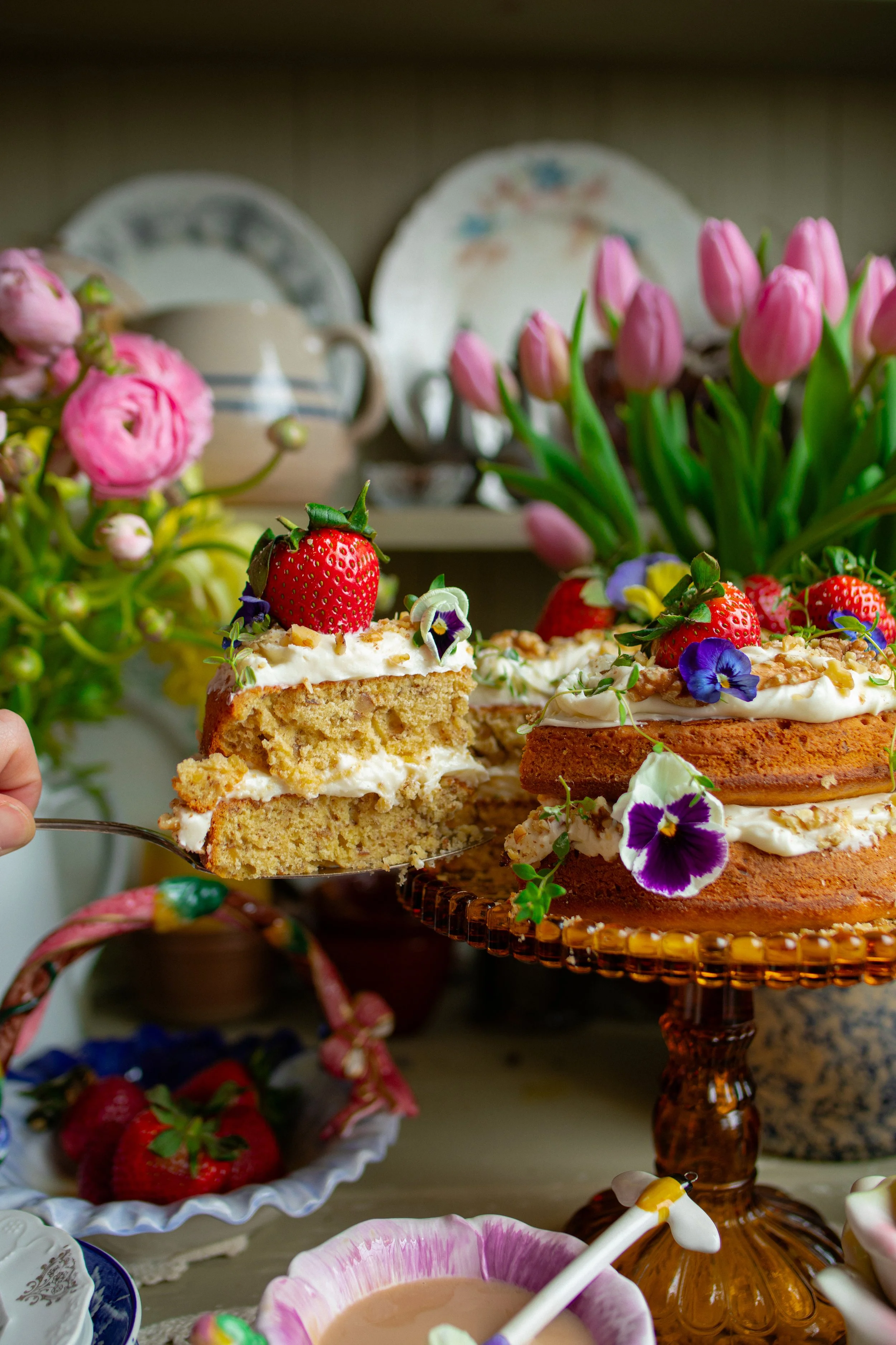 Enchanted Grove Maple Walnut Cake: Deliciuous Spring Tea Party Cake ...