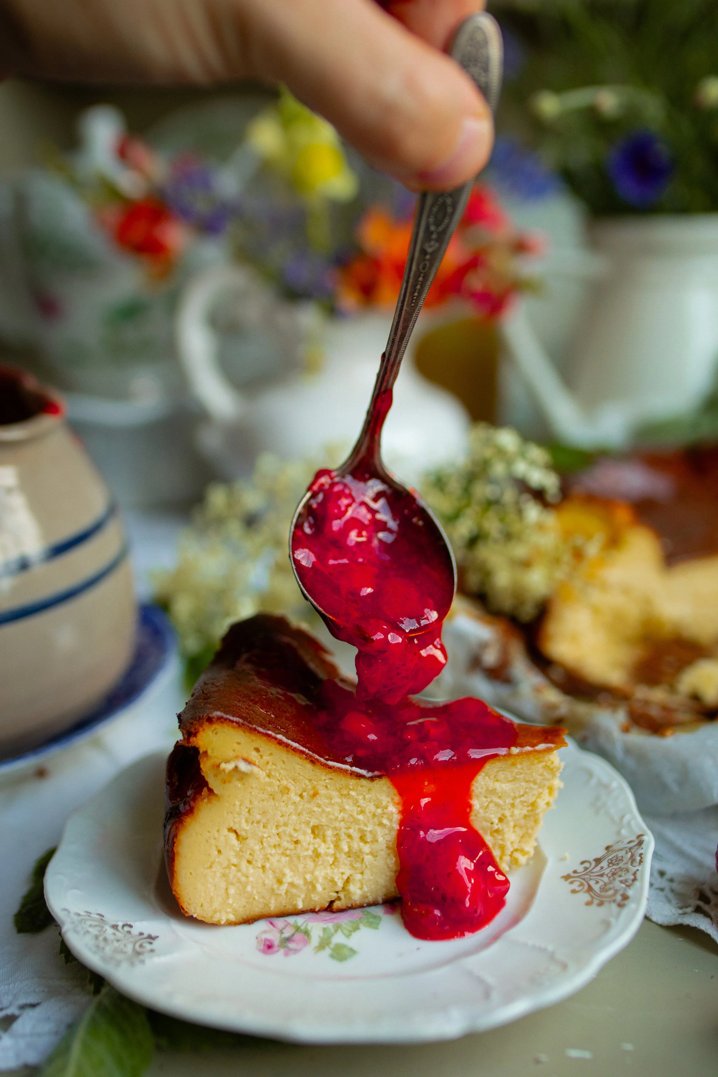 Elderflower Burnt Basque Cheesecake: Easy and Delicious Summer Recipe ...