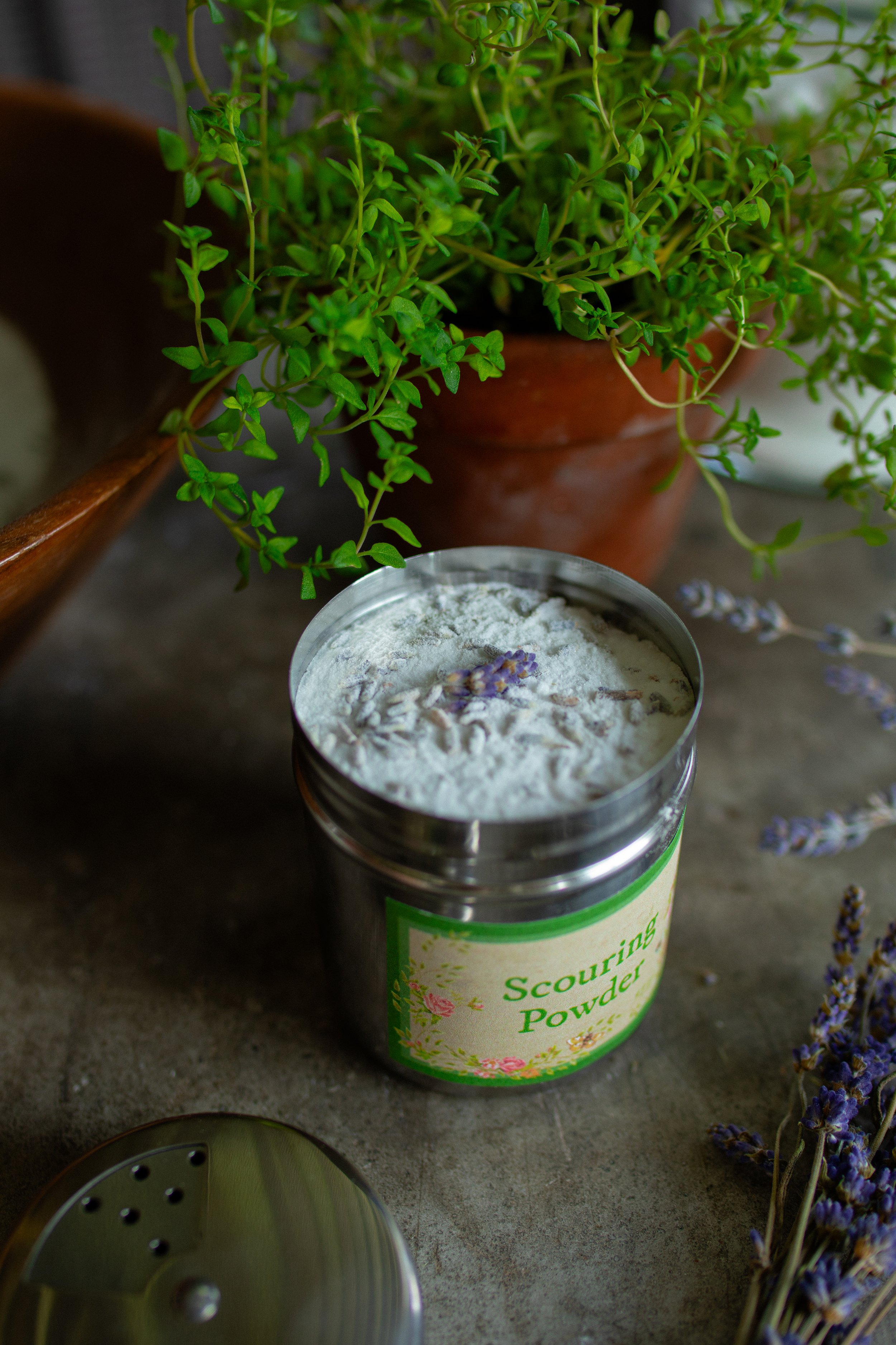 Lavender Scented Scouring Powder: Natural Cleaning Recipe — Under A Tin ...