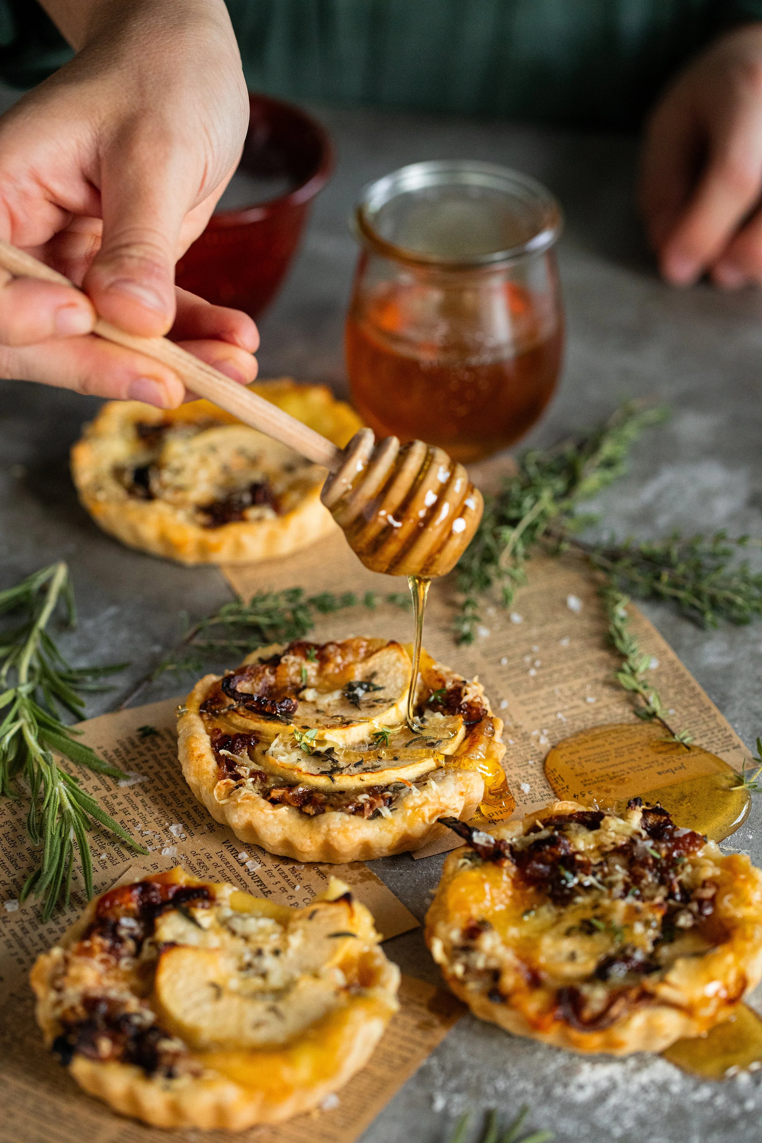 Apple, Brie, and Honey Tarts: Savory Fall Appetizer Recipe — Under A ...