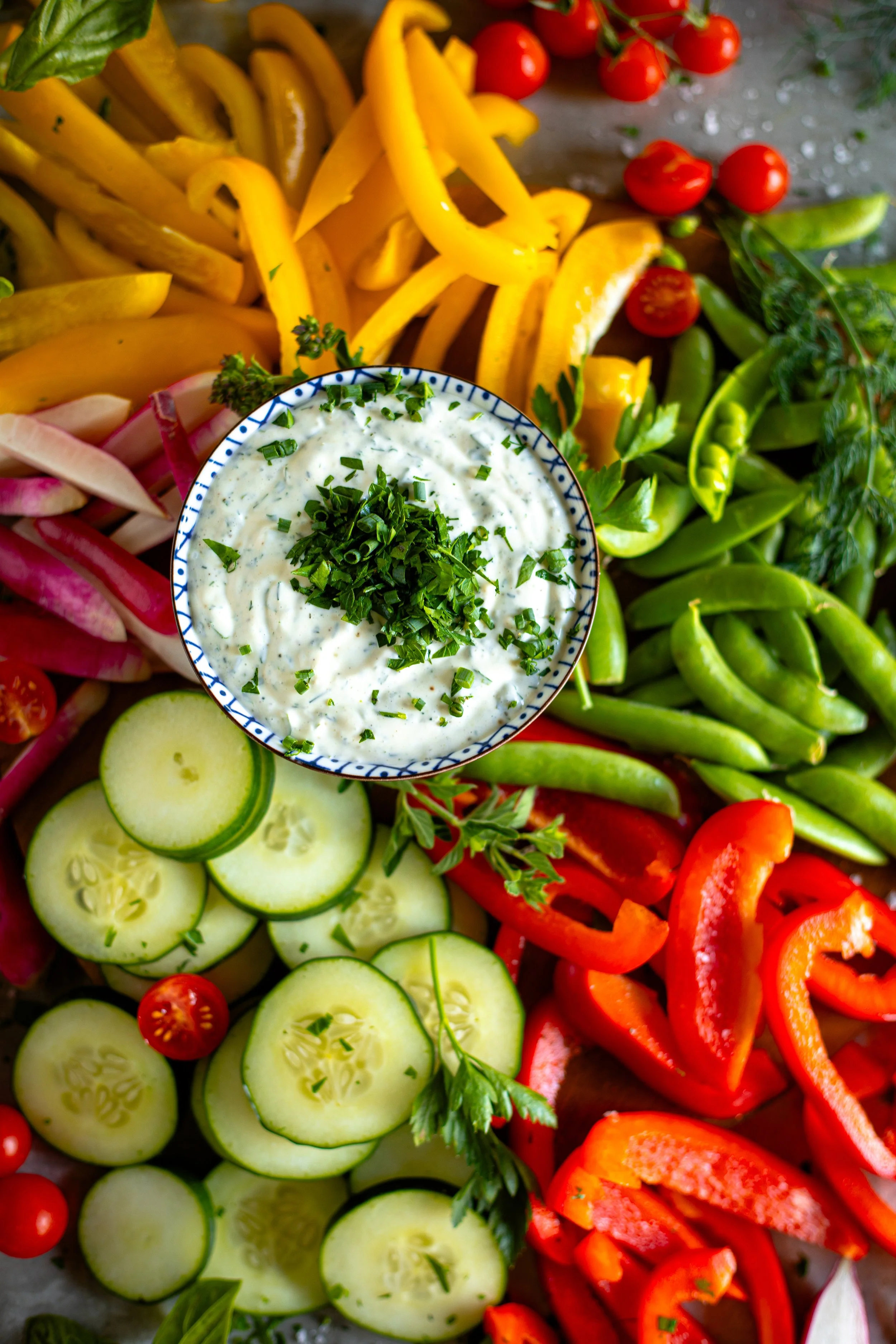 Creamy Herb Garden Vegetable Dip: Easy Summer Potluck Recipe — Under A ...