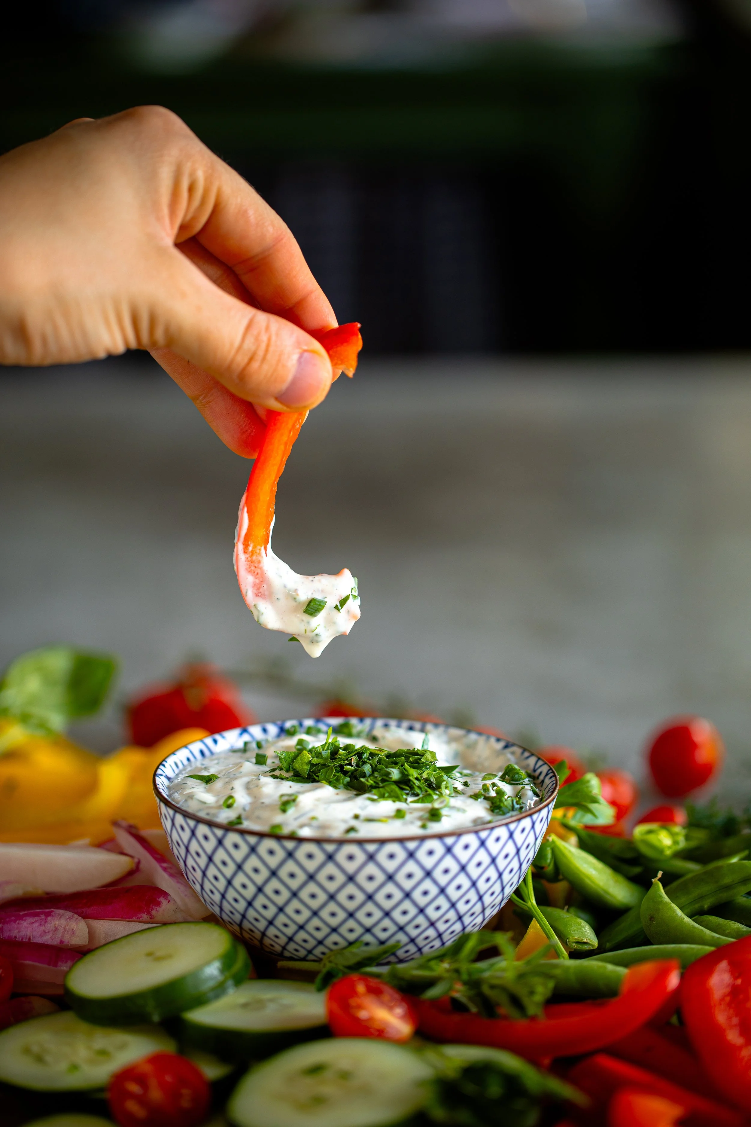 Creamy Herb Garden Vegetable Dip: Easy Summer Potluck Recipe — Under A ...