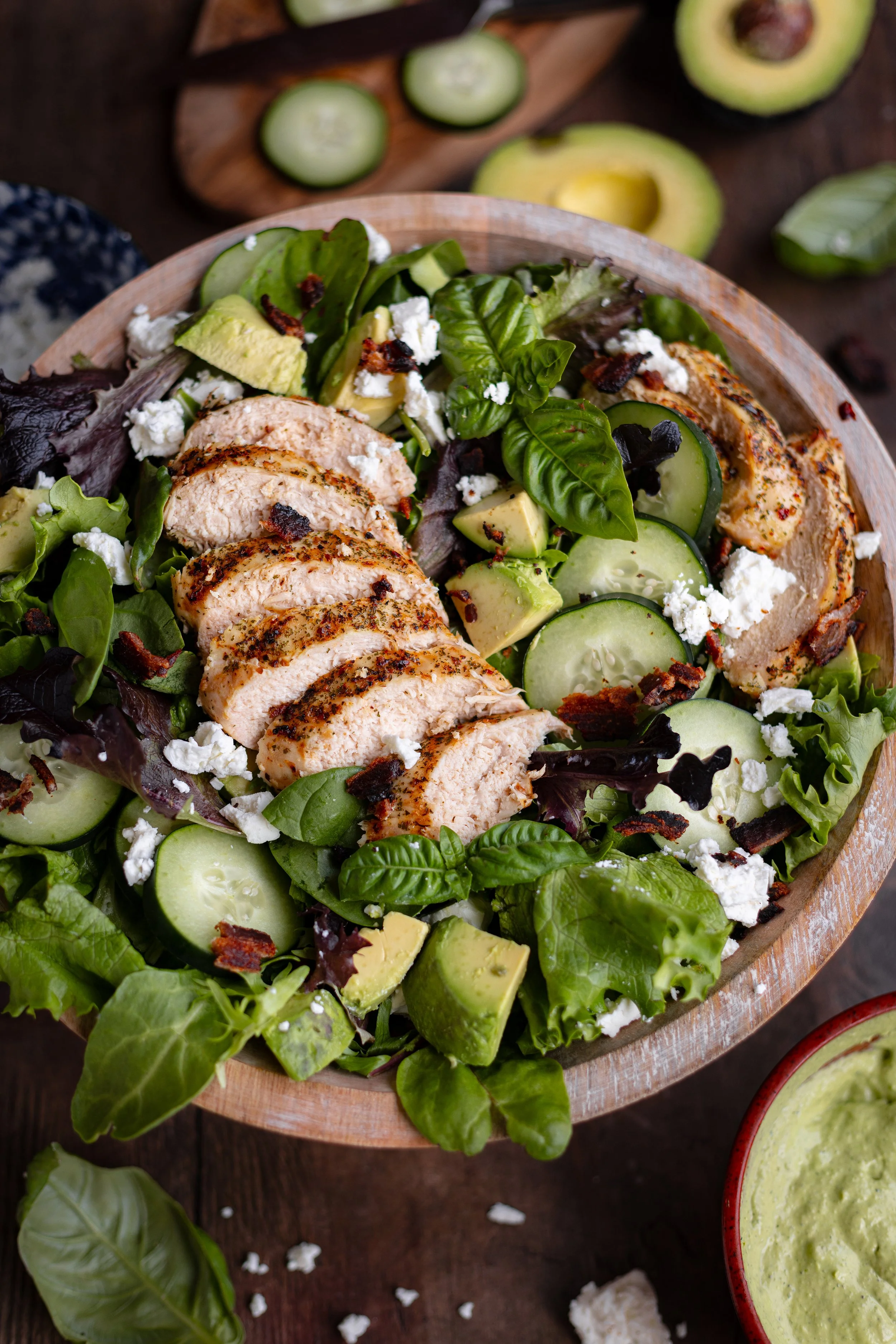 Avocado Ranch Grilled Chicken Salad — Under A Tin Roof