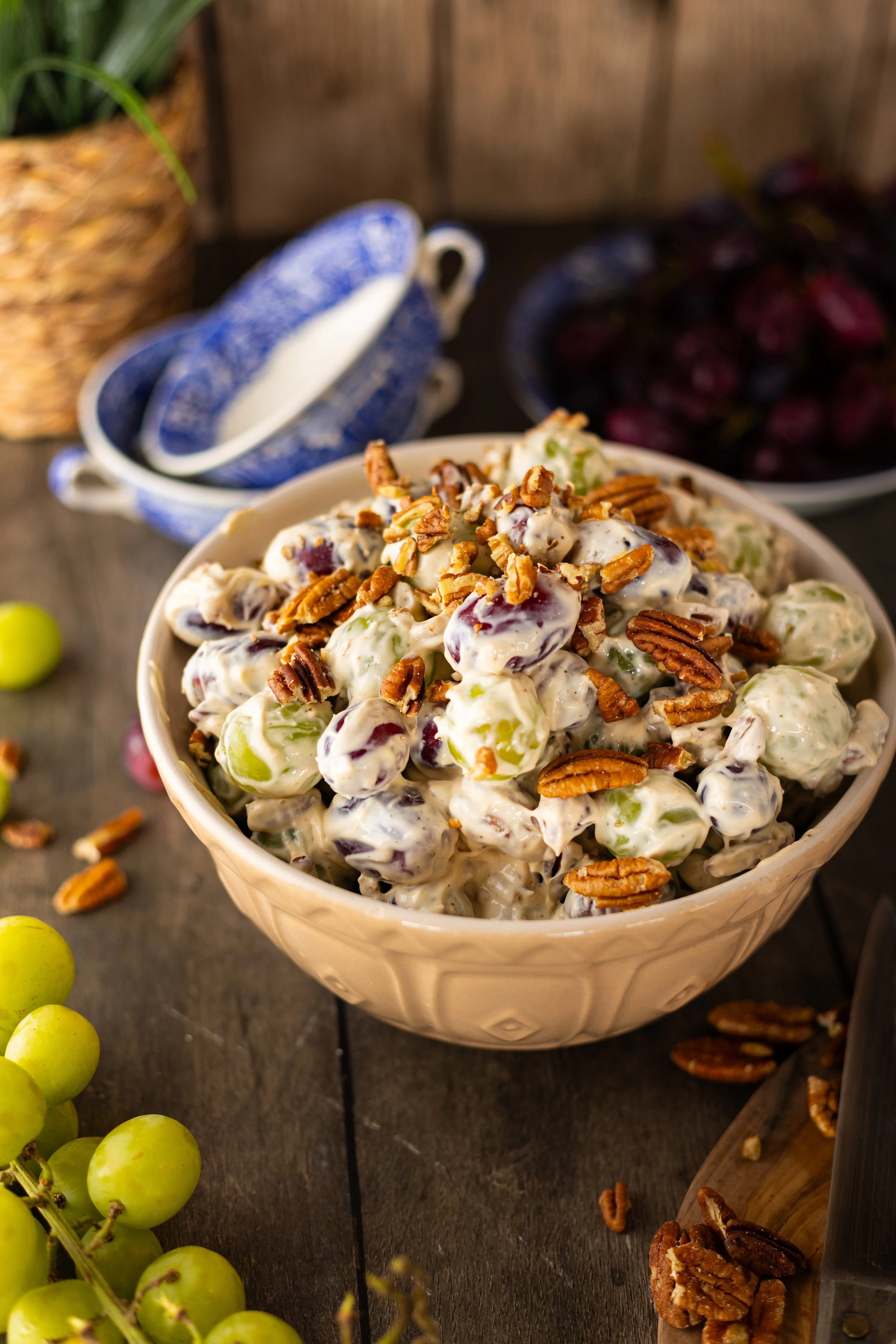 Creamy Grape and Pecan Salad: A Midwest Summer Potluck Staple — Under A ...