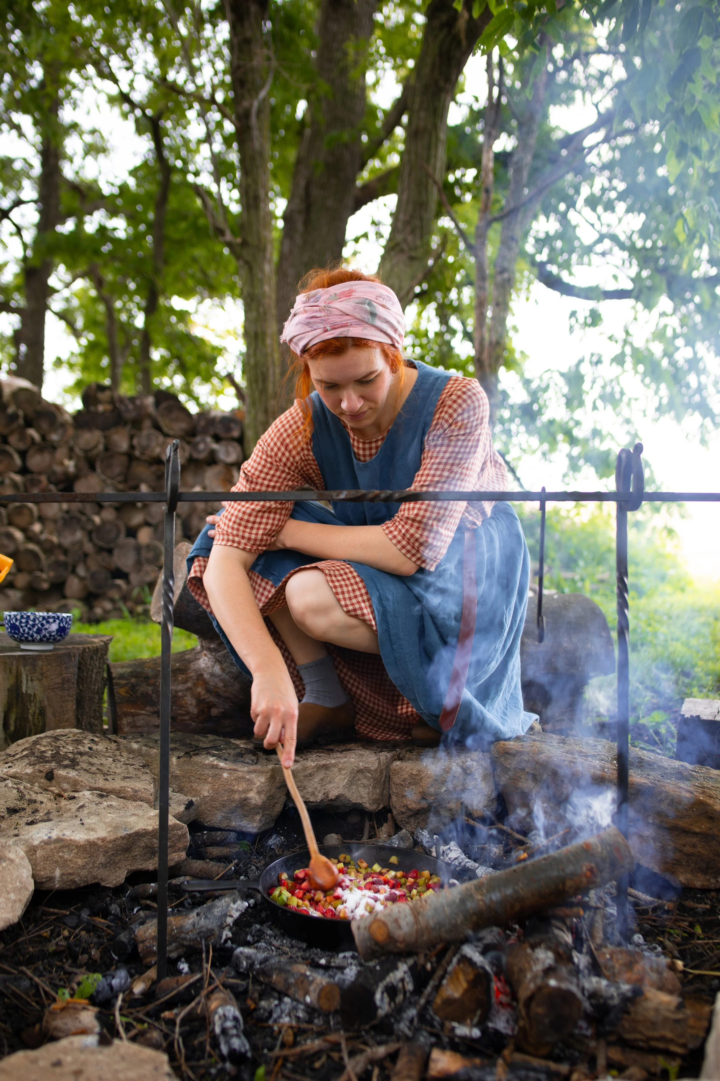Strawberry Rhubarb Cobbler: Easy Campfire Cooking Dessert Recipe ...