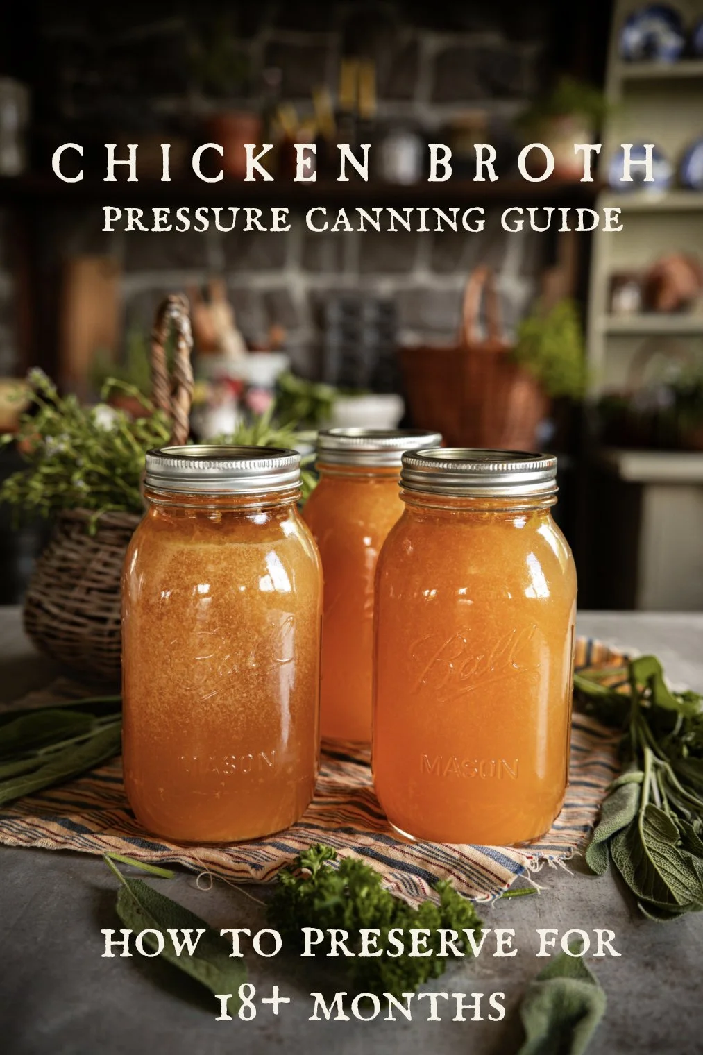 From Scratch Chicken Broth: Pressure Canning and Preserving Guide ...