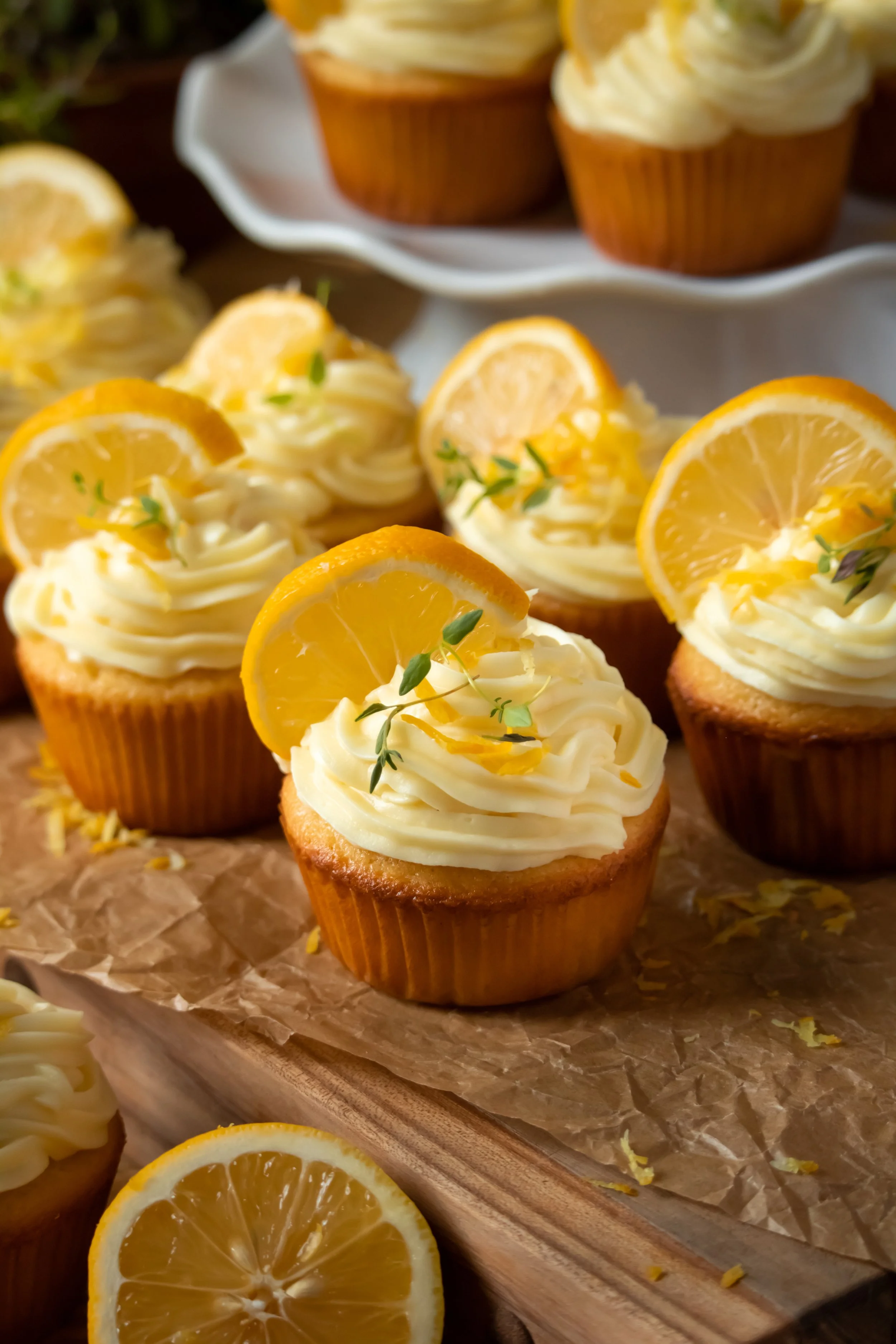 Lemon Curd Filled Cupcake with Lemon Buttercream Frosting — Under A Tin ...